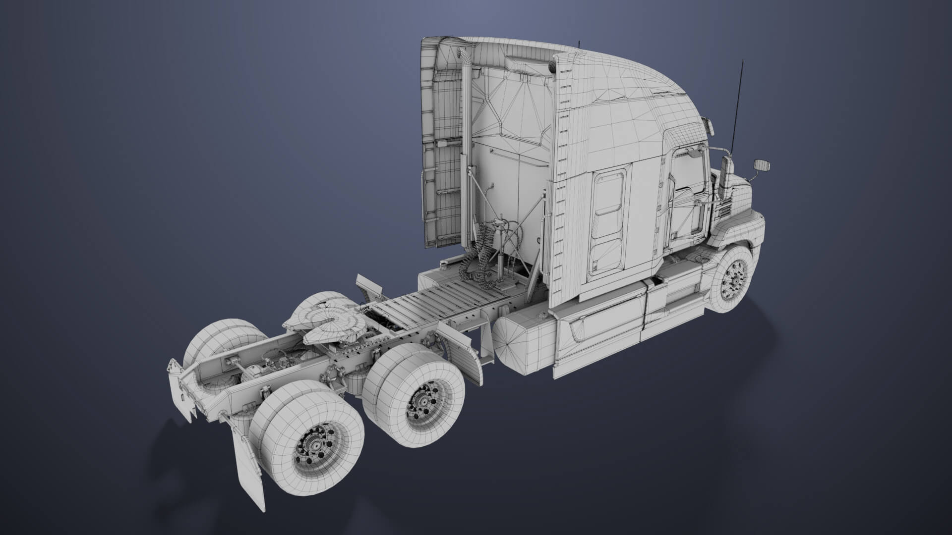 Heavy Truck Chassis 05 Generic All PBR Unity UE Textures - 3D Model by ...
