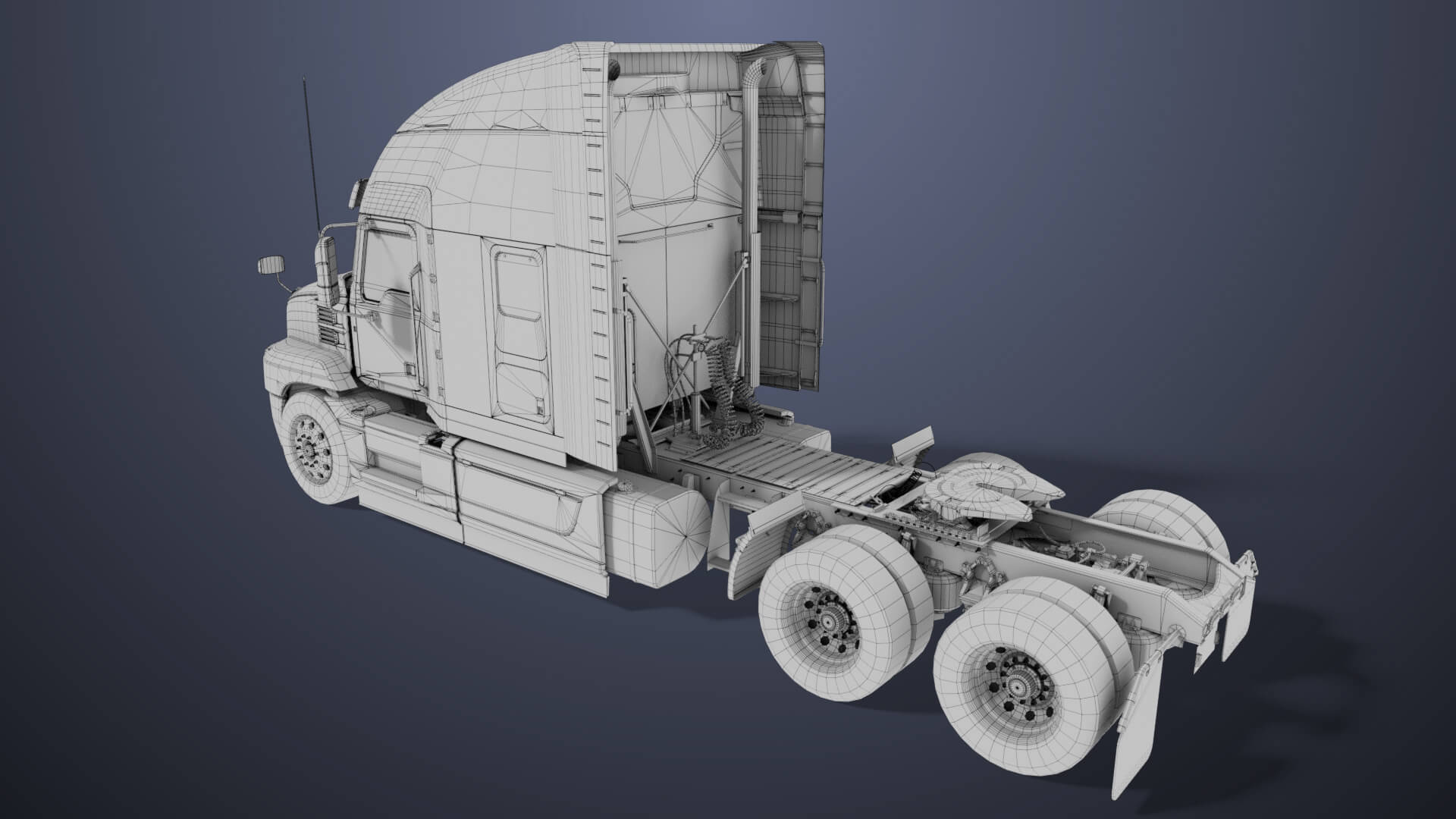 Heavy Truck Chassis 05 Generic All PBR Unity UE Textures - 3D Model by ...