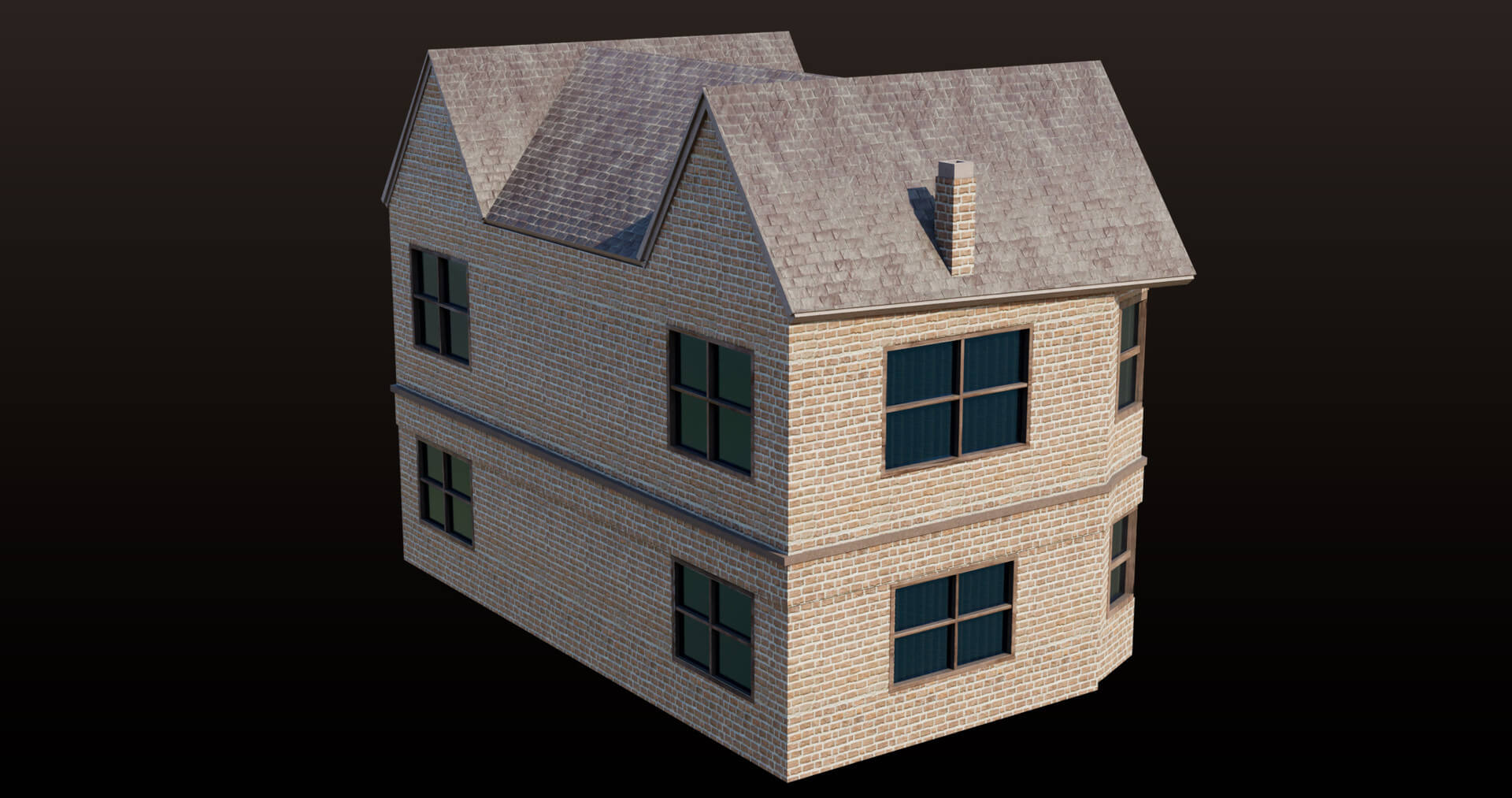 House 05 All PBR Unity UE Textures Included - 3D Model by Eight Vertex