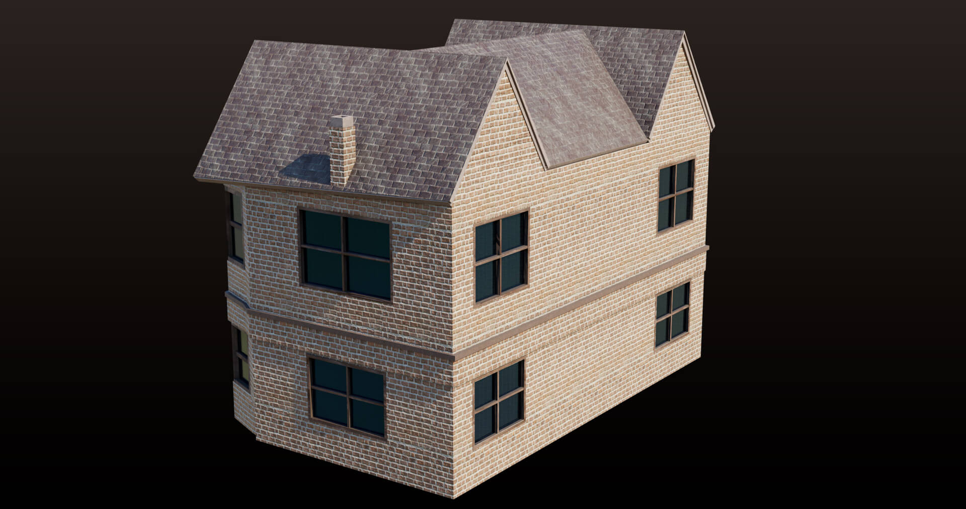 House 05 All PBR Unity UE Textures Included - 3D Model by Eight Vertex
