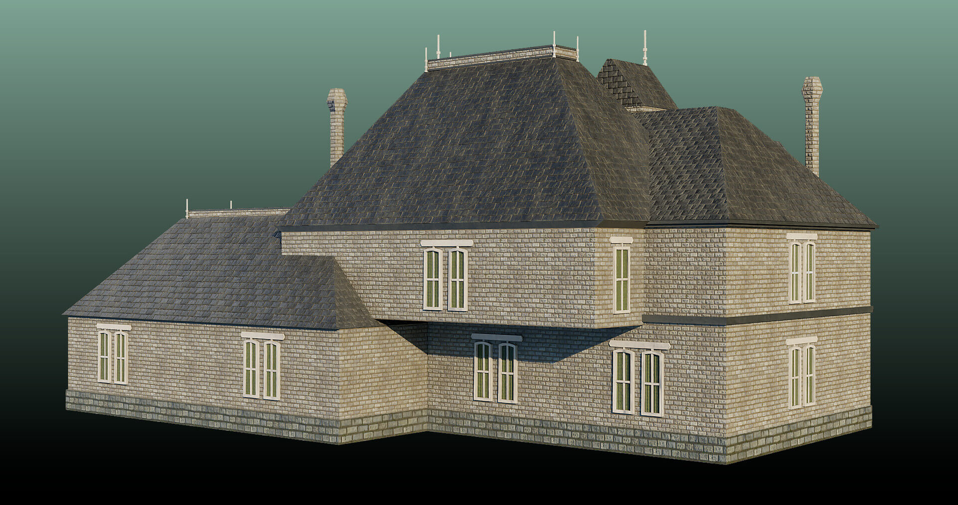 House 07 All PBR Unity UE Textures Included - 3D Model by Eight Vertex