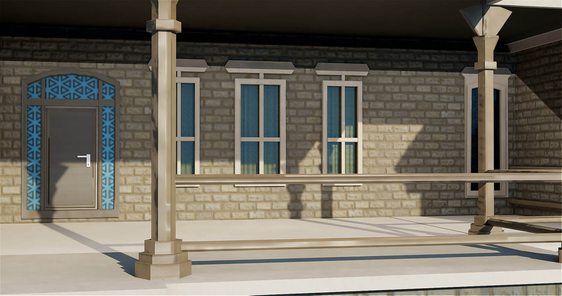 House 07 All PBR Unity UE Textures Included - 3D Model by Eight Vertex