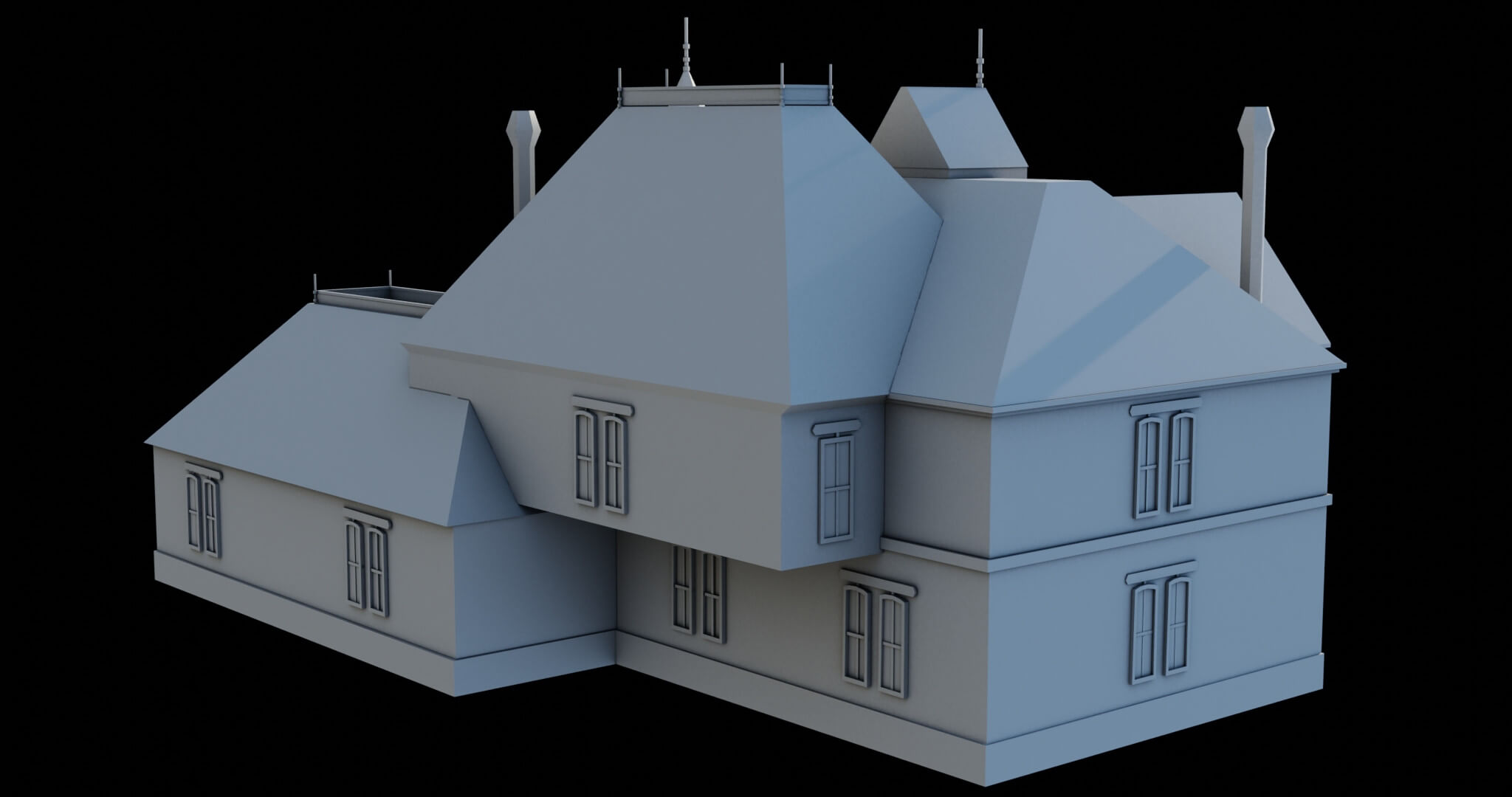 House 07 All PBR Unity UE Textures Included - 3D Model by Eight Vertex