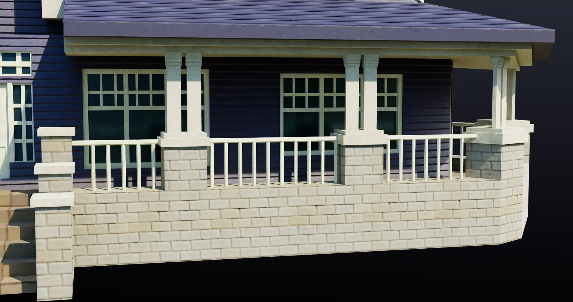 House 08 All PBR Unity UE Textures Included - 3D Model by Eight Vertex