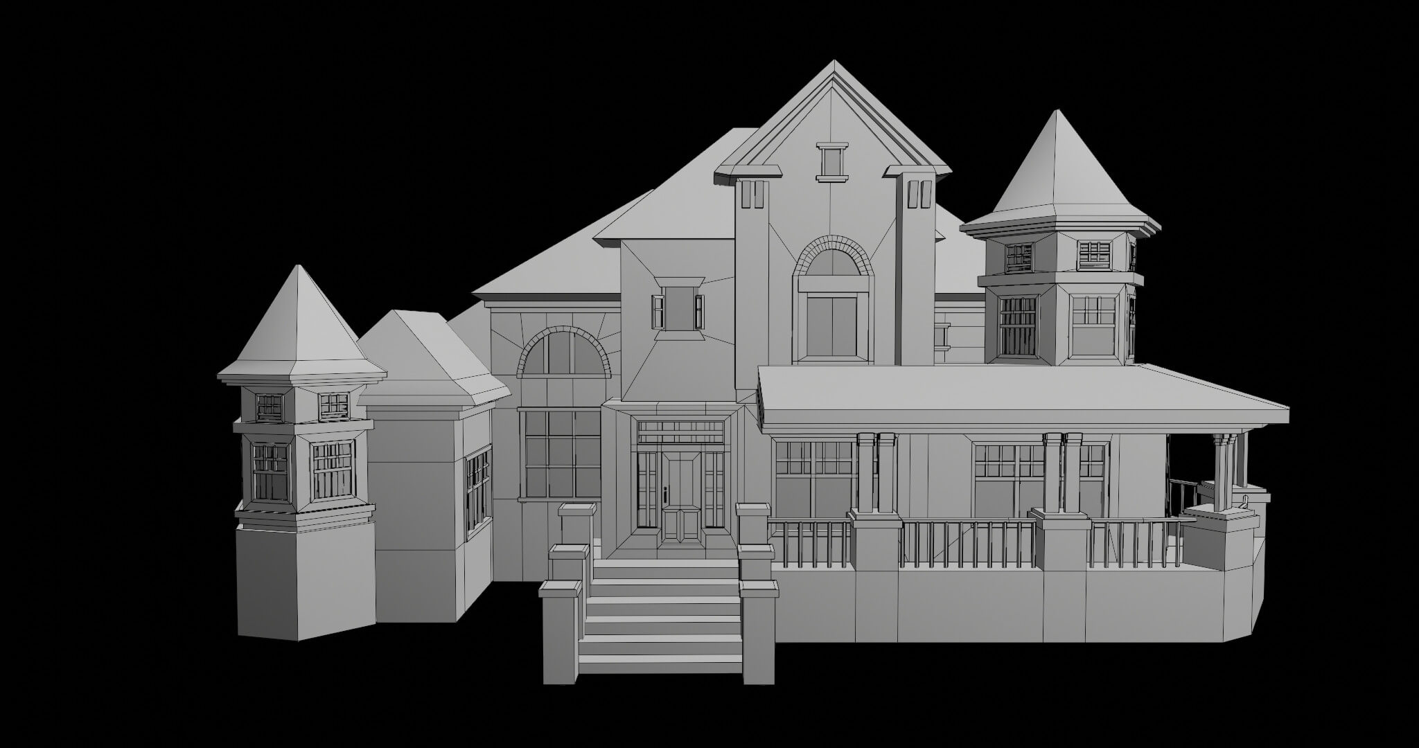 House 08 All PBR Unity UE Textures Included - 3D Model by Eight Vertex