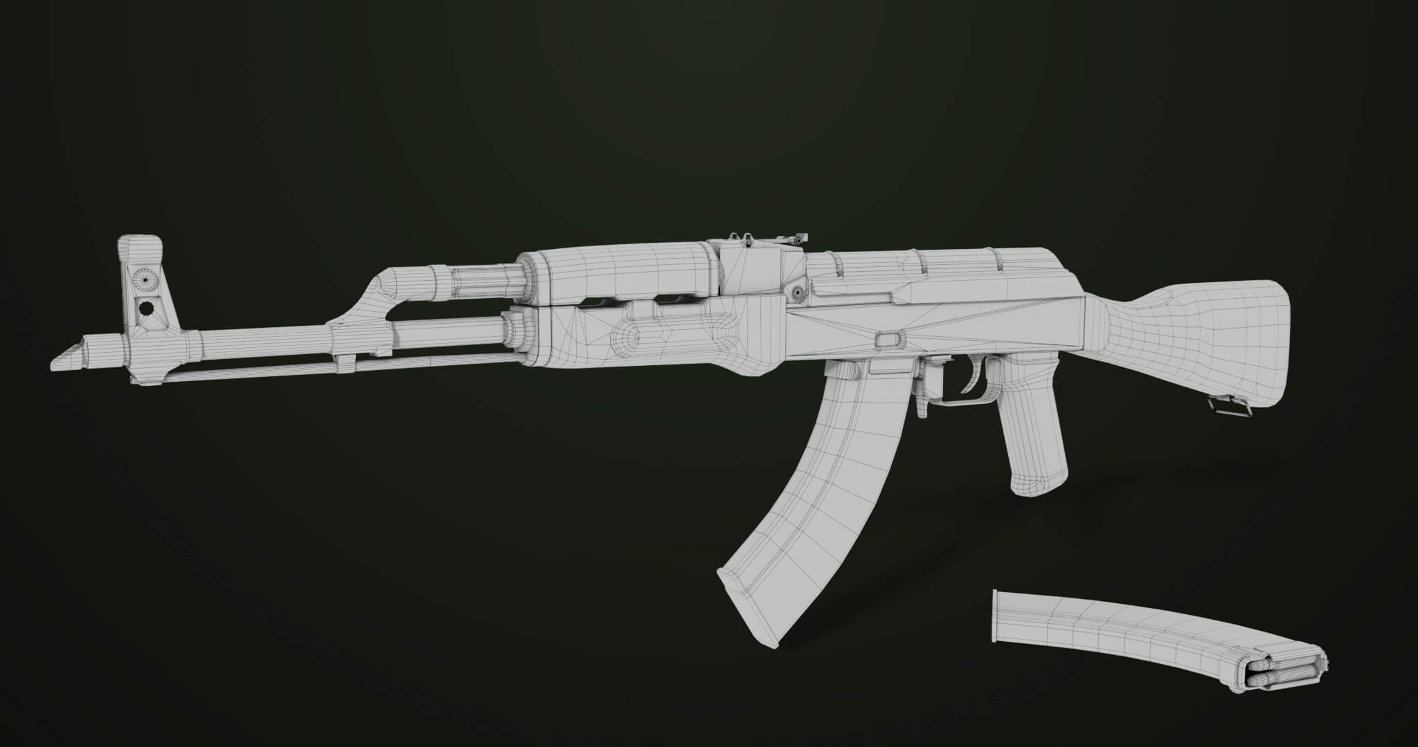 Light Machine Gun 10 Wood All PBR Unity UE Textures - 3D Model by Eight ...