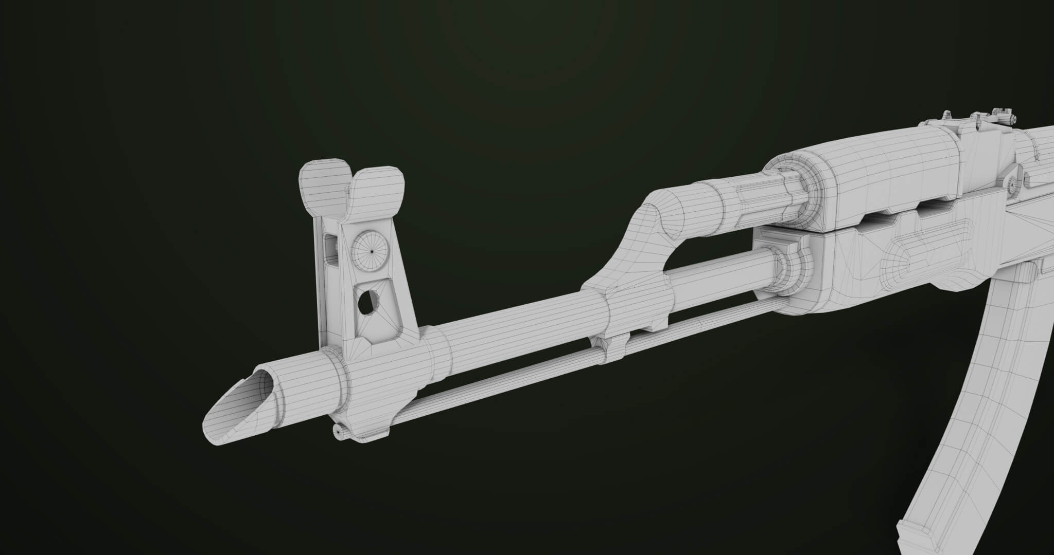 Light Machine Gun 10 Wood All PBR Unity UE Textures - 3D Model by Eight Vertex