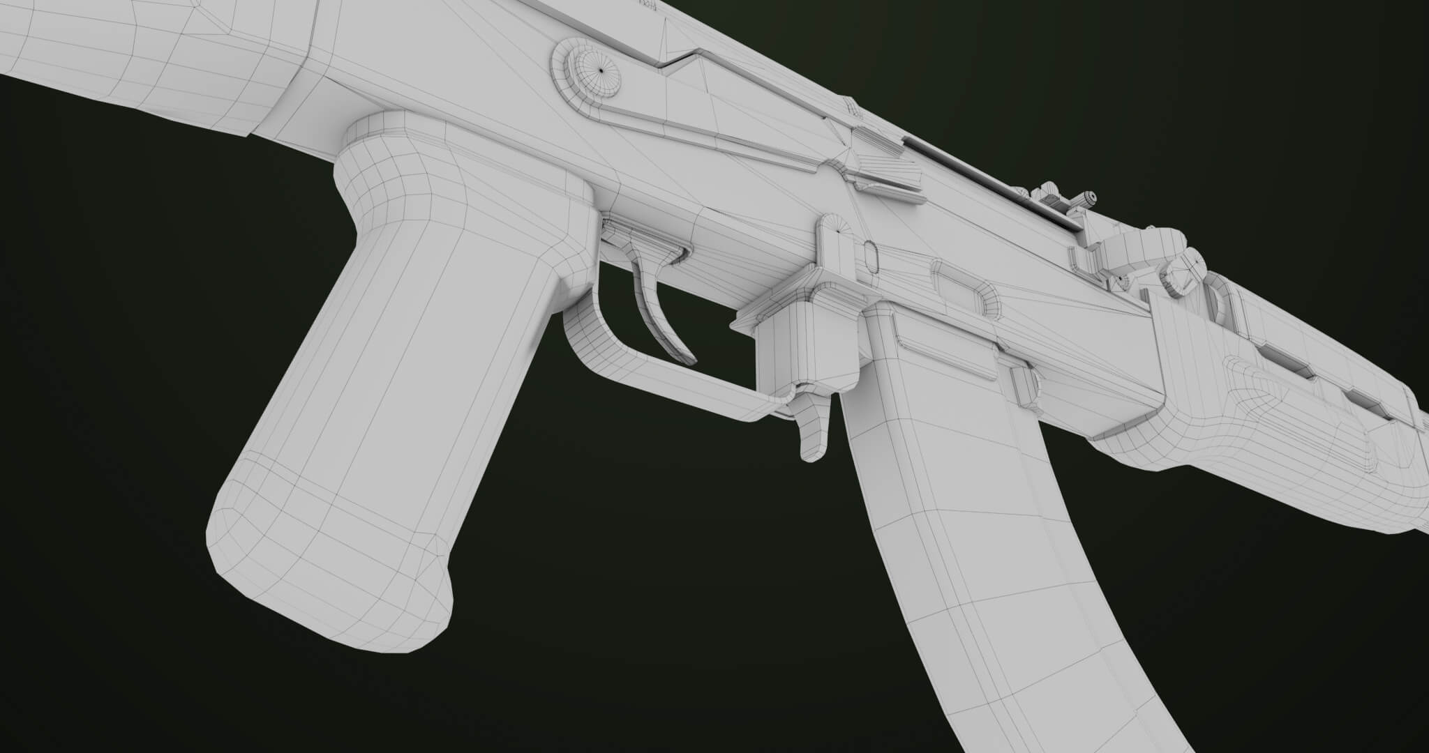 Light Machine Gun 10 Wood All PBR Unity UE Textures - 3D Model by Eight ...