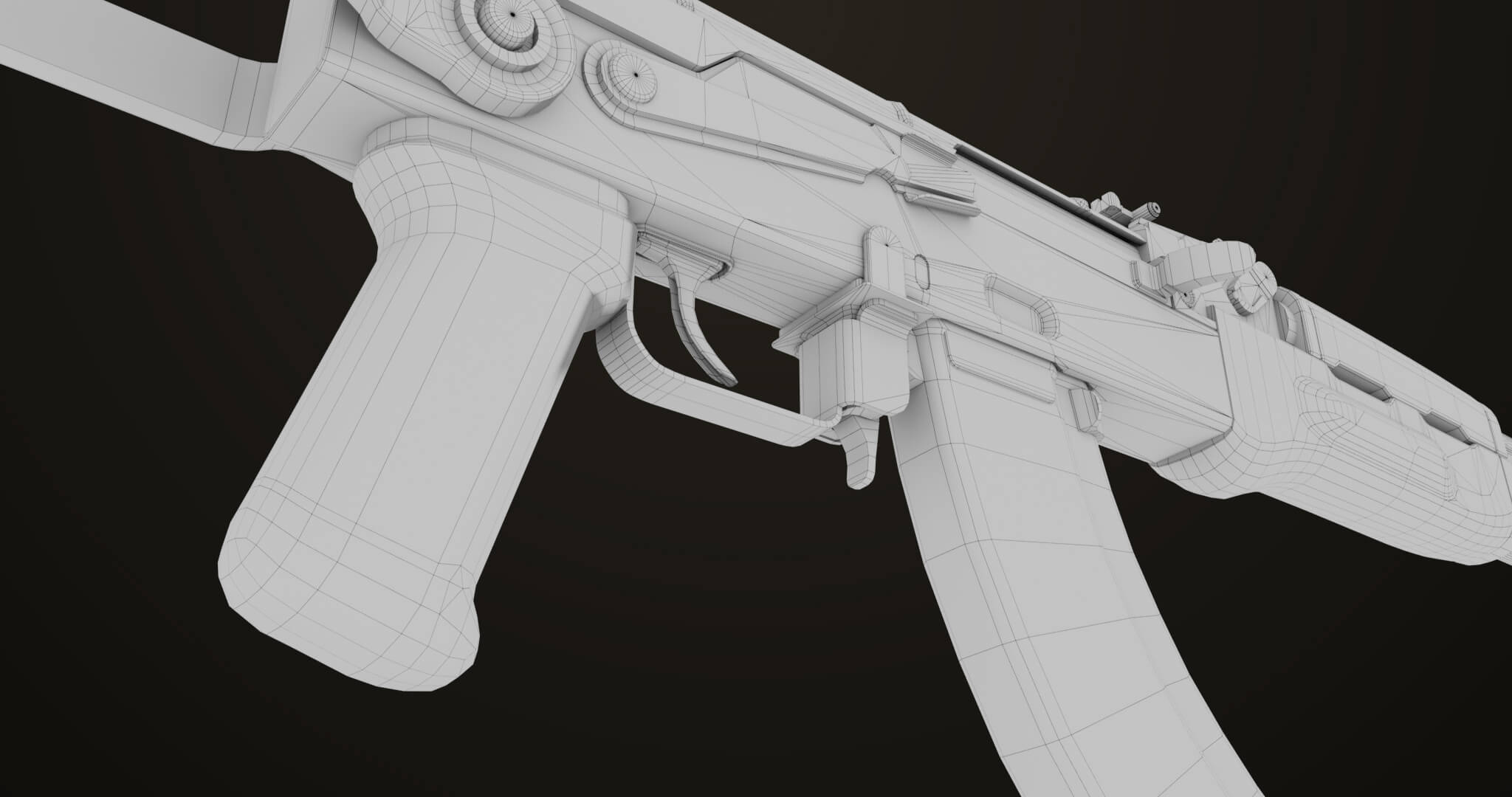 Light Machine Gun 10 Wood All PBR Unity UE Textures2 - 3D Model by ...