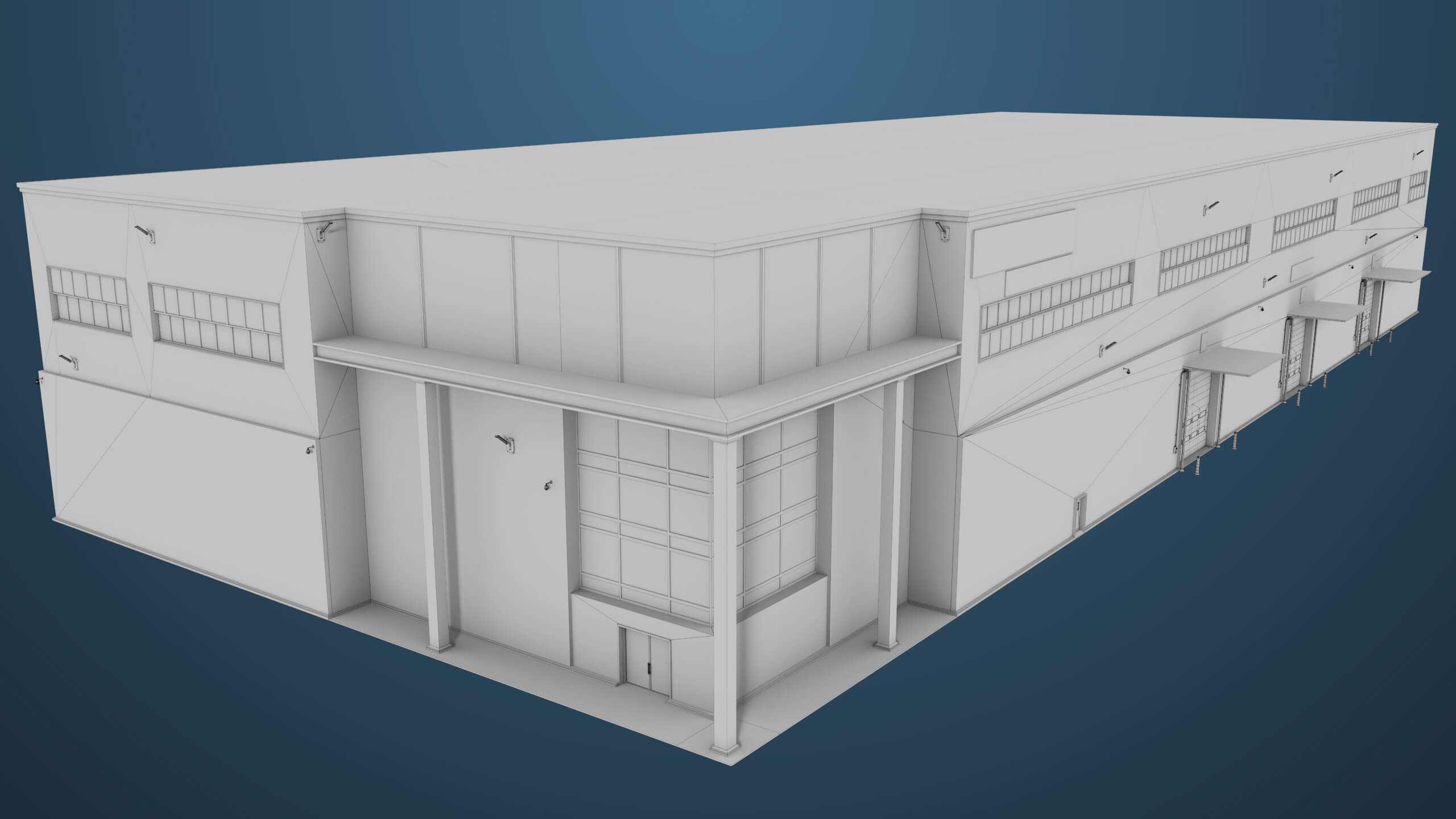 Logistic Cargo Warehouse Interior and Exterior PBR - 3D Model by Eight ...