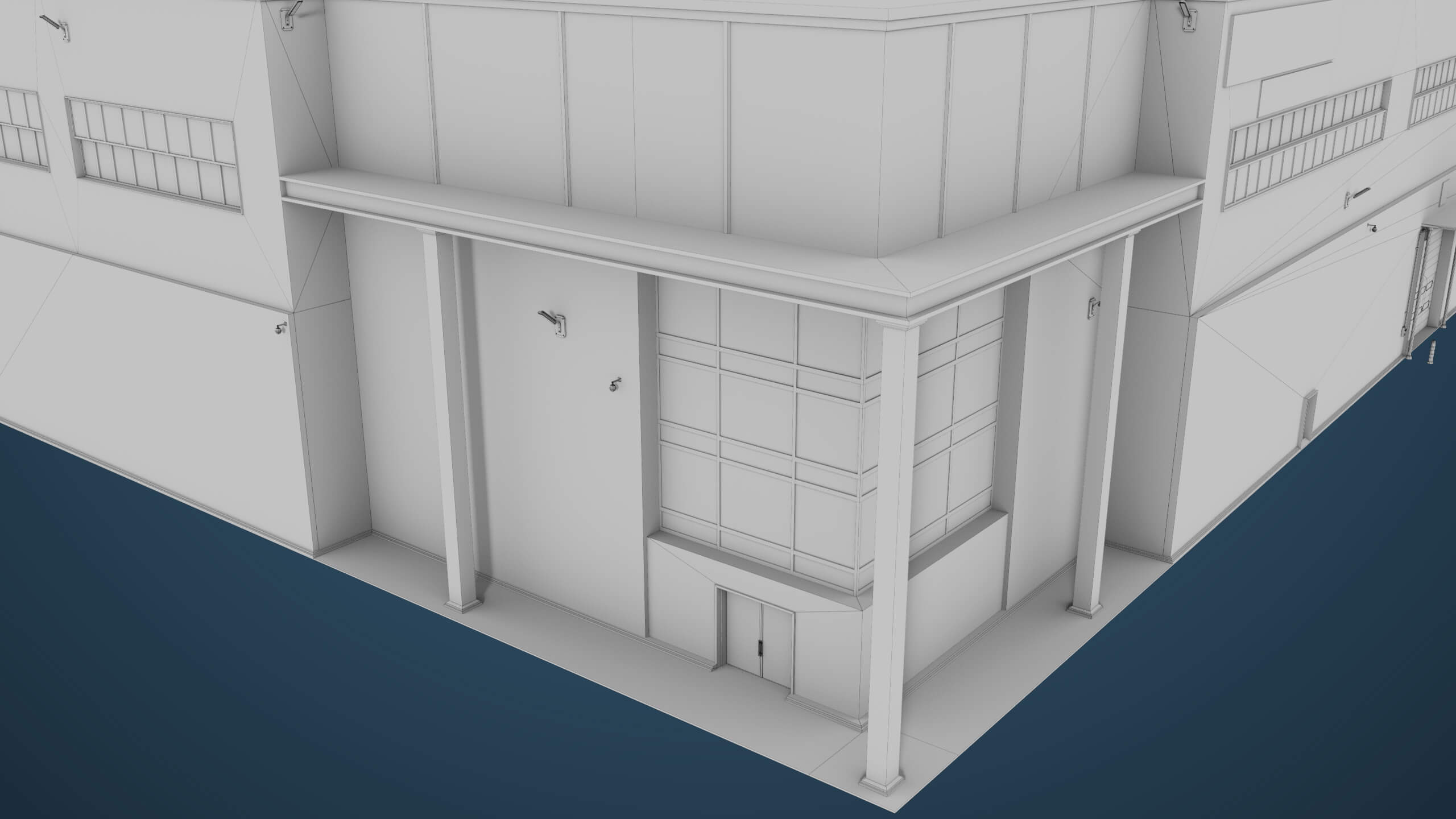 Logistic Cargo Warehouse Interior and Exterior PBR - 3D Model by Eight ...