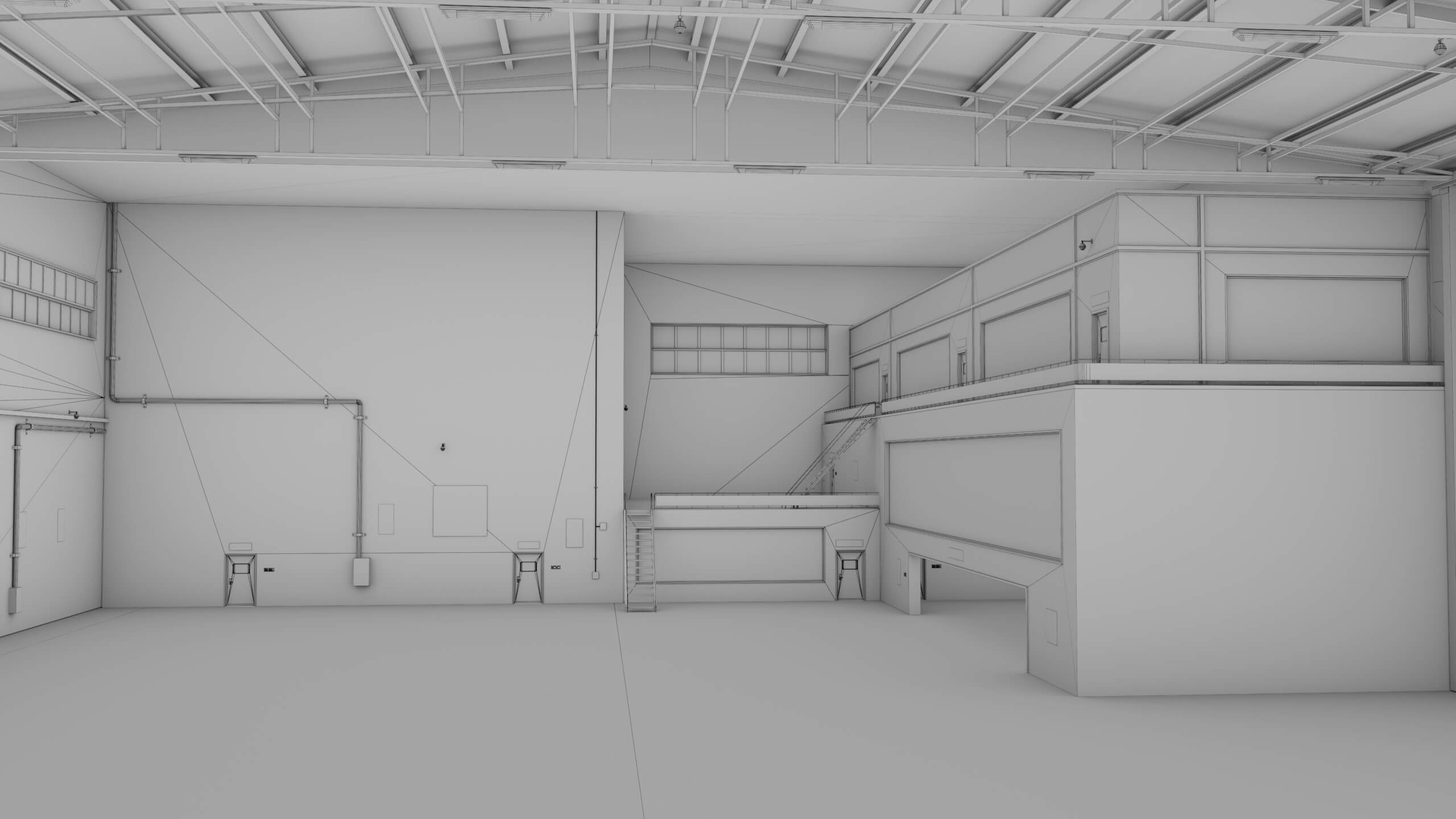 Logistic Cargo Warehouse Interior and Exterior PBR - 3D Model by Eight ...