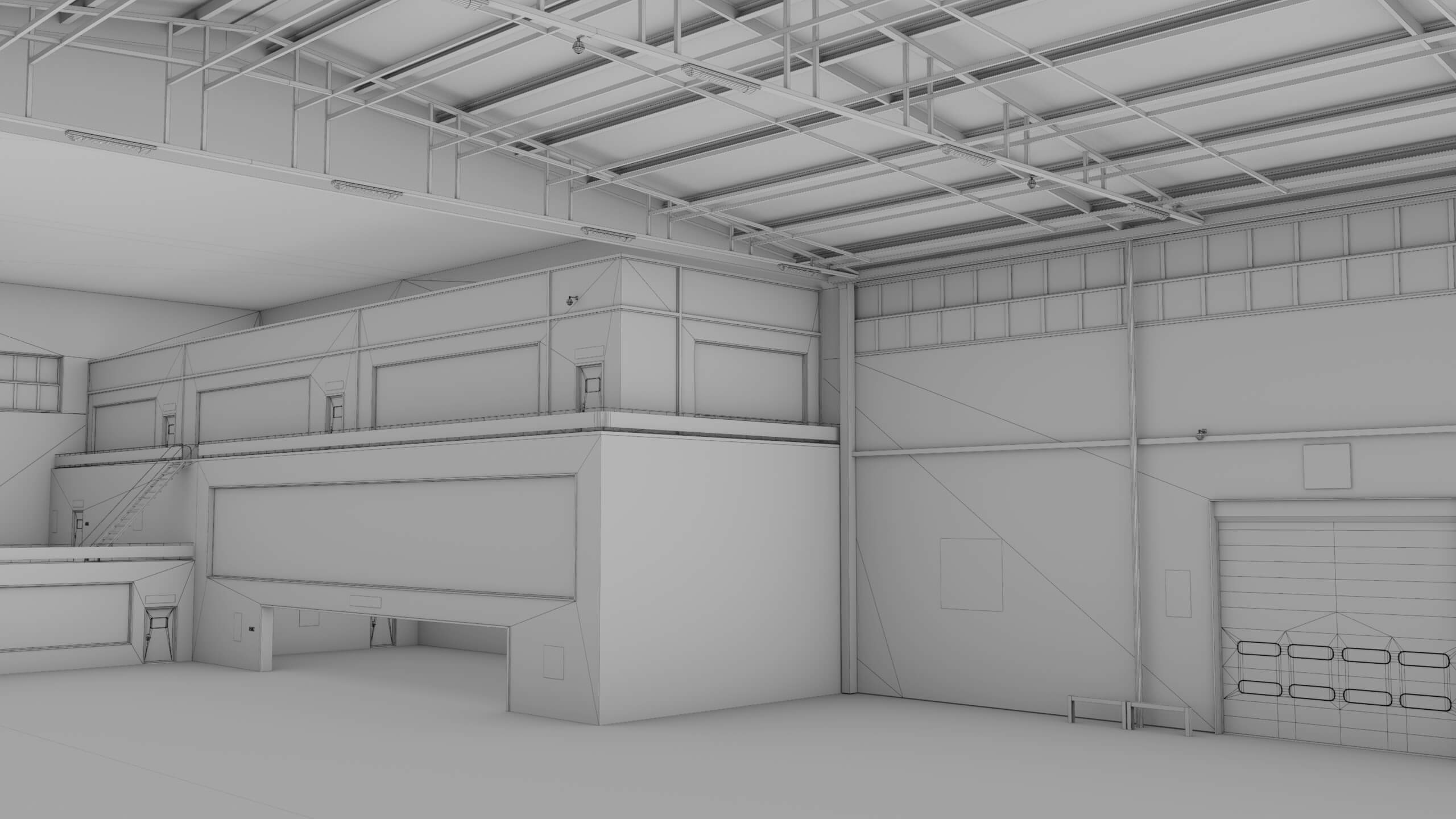 Logistic Cargo Warehouse Interior and Exterior PBR - 3D Model by Eight ...