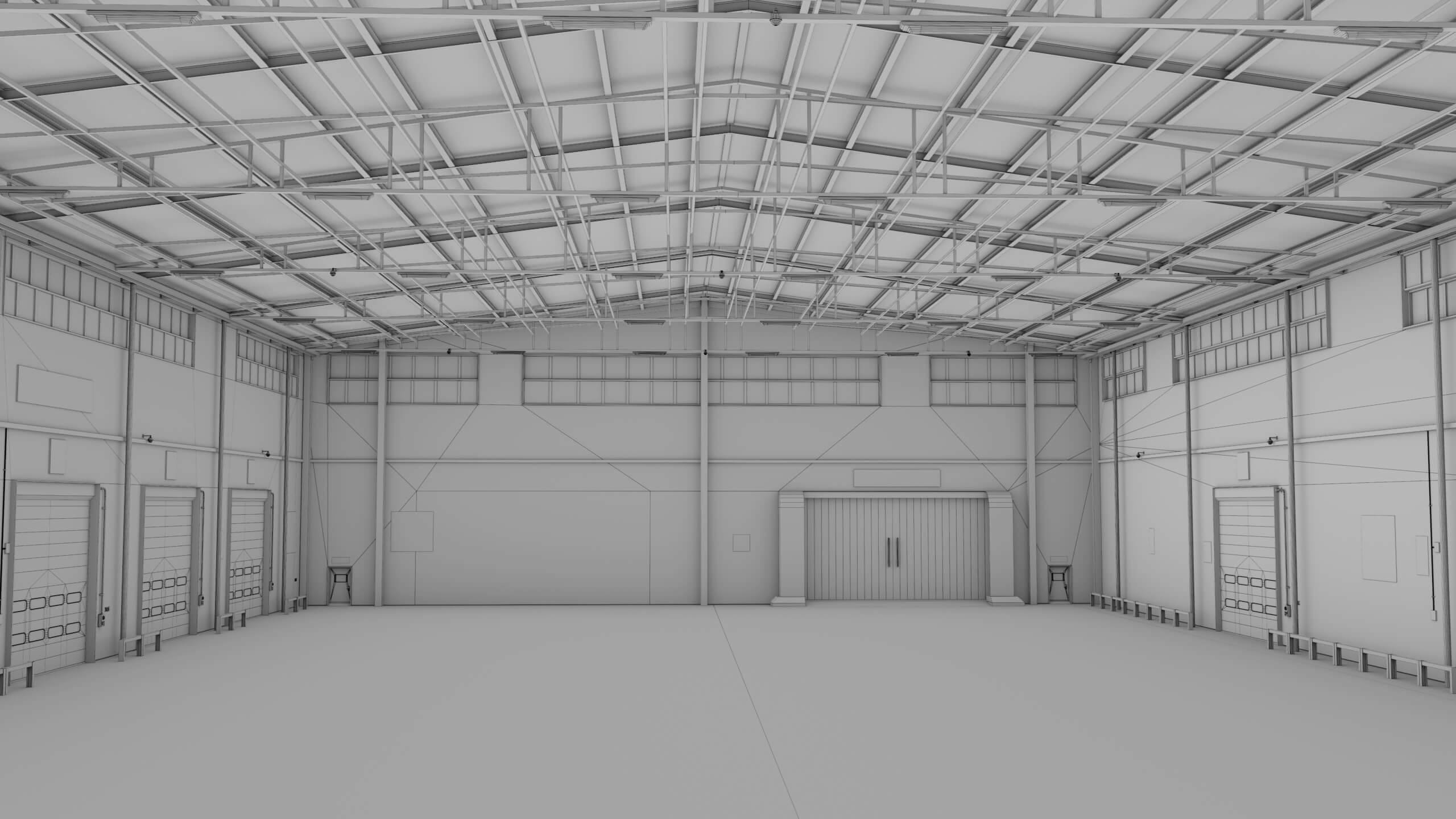 Logistic Cargo Warehouse Interior and Exterior PBR - 3D Model by Eight ...