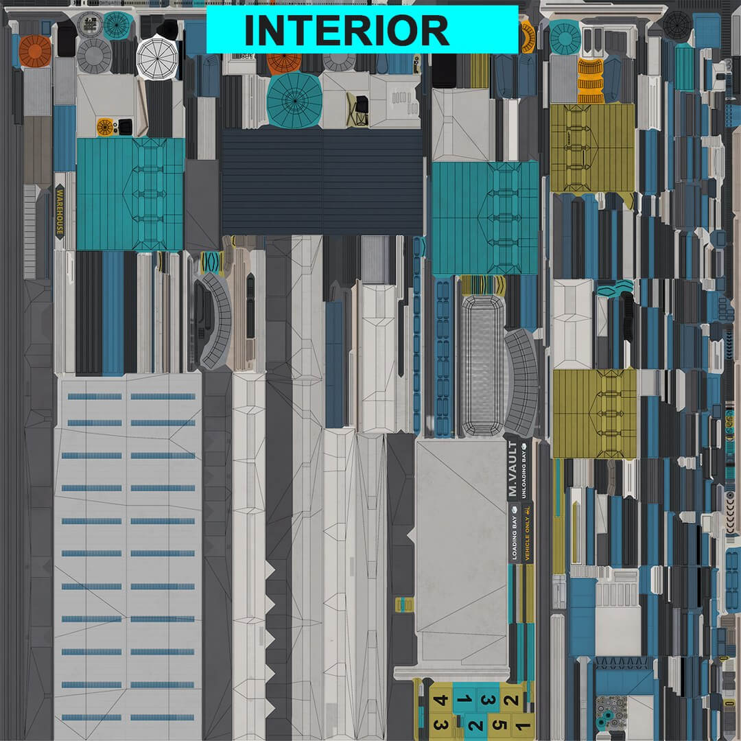 Logistic Cargo Warehouse Interior and Exterior PBR - 3D Model by Eight ...