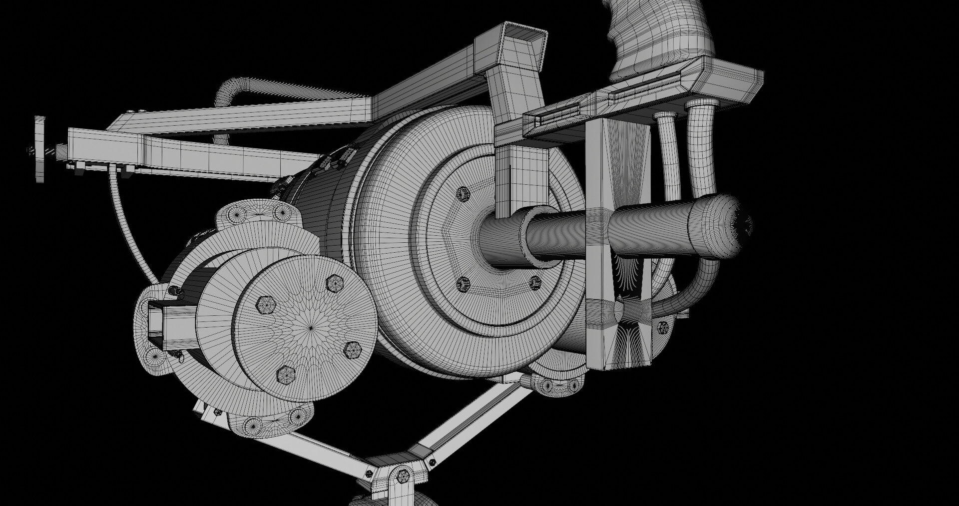 M134 Minigun All PBR Unity UE Textures Included - 3D Model by Eight Vertex