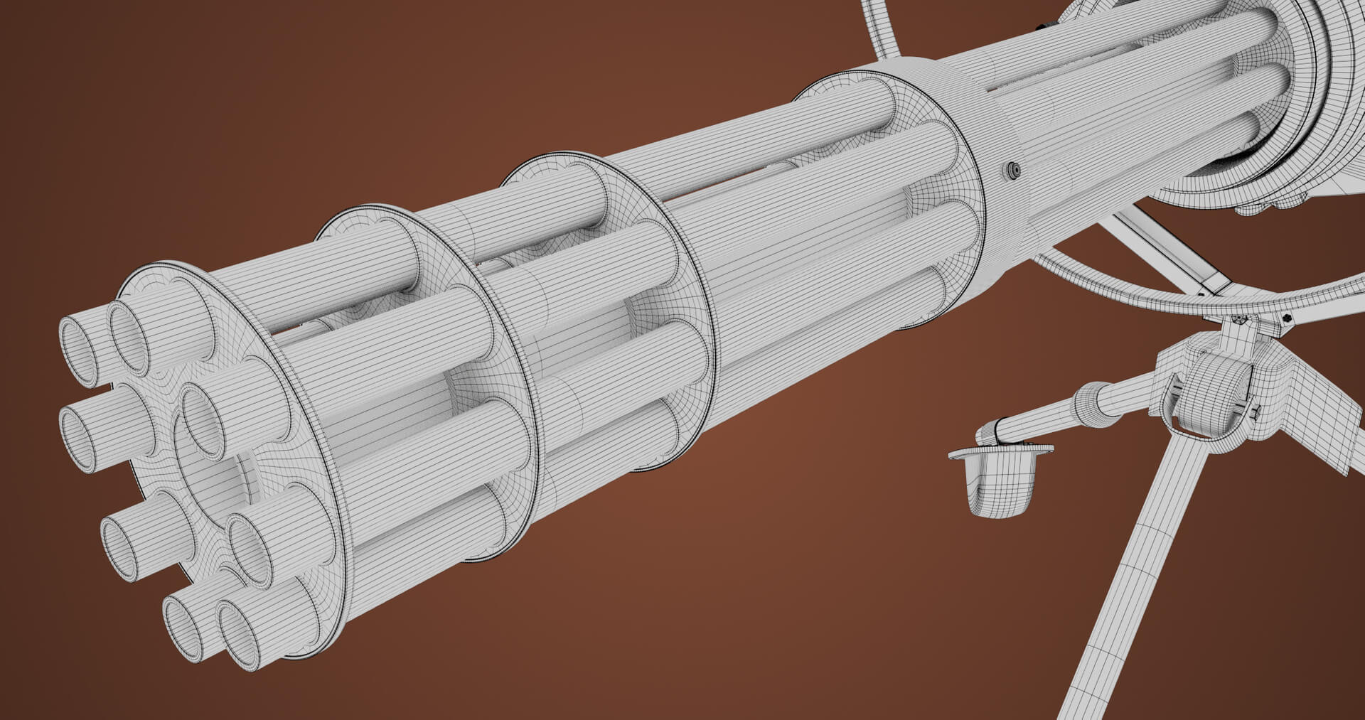 M134 Minigun Red Shark Skin All PBR Textures Included - 3D Model by ...