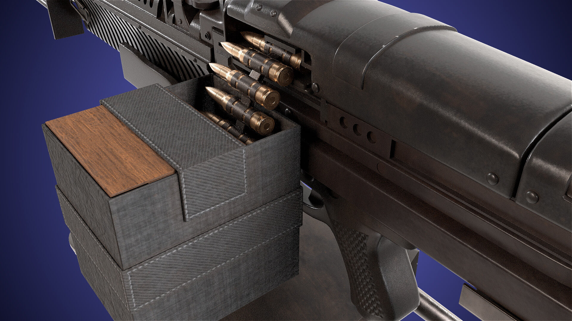 M60 Machine Gun All PBR Unity UE Textures Included - 3D Model by Eight ...