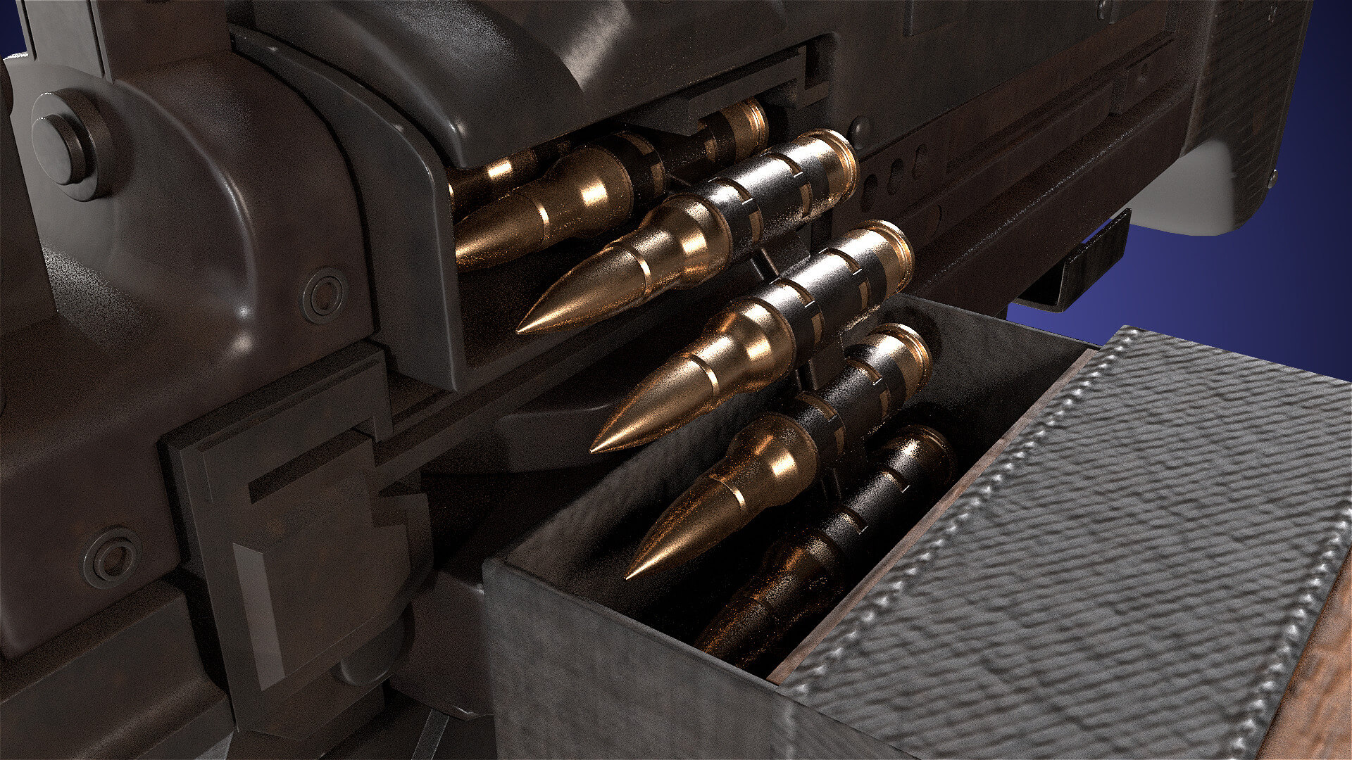 M60 Machine Gun All PBR Unity UE Textures Included - 3D Model by Eight ...