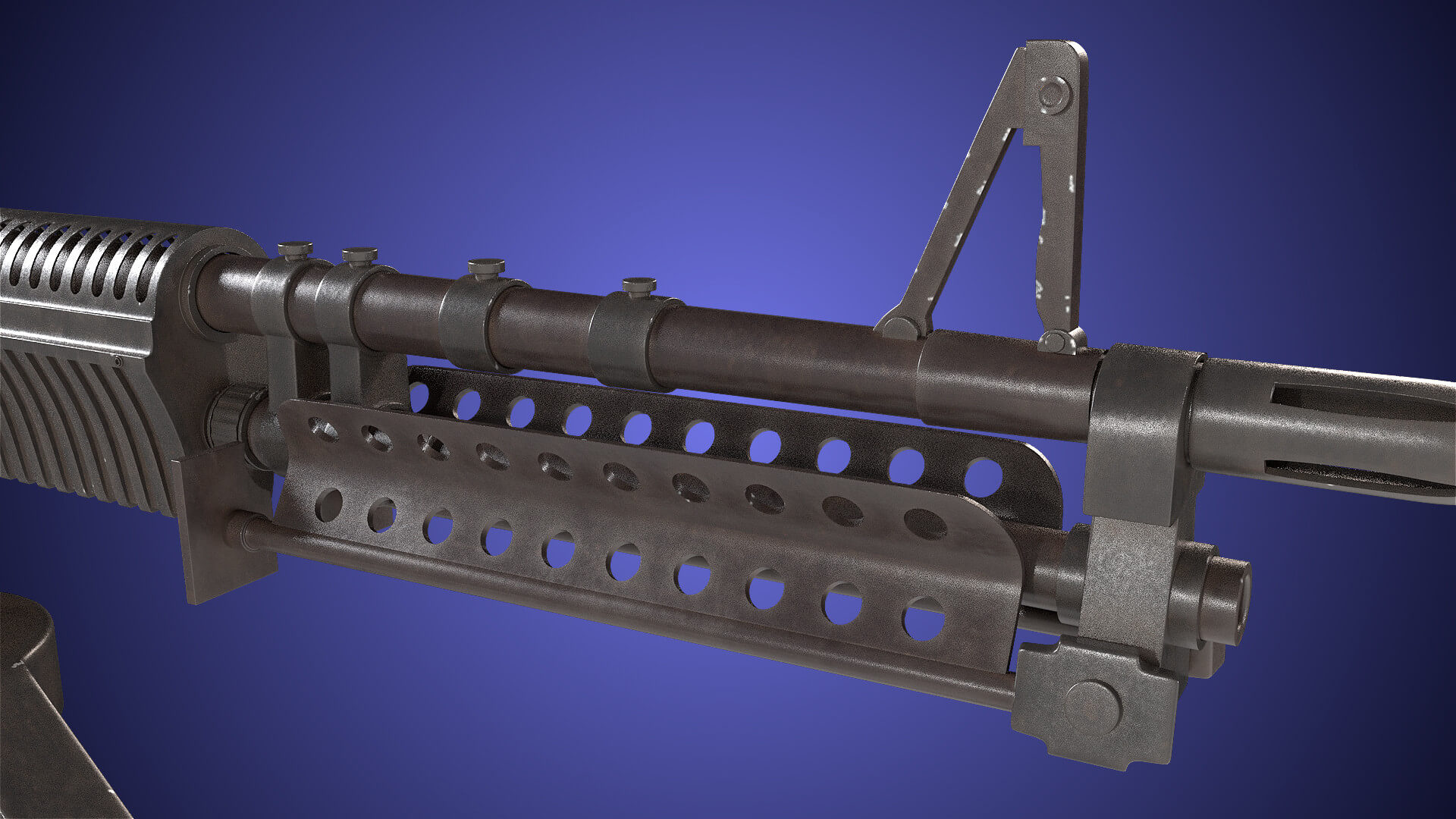 M60 Machine Gun All PBR Unity UE Textures Included - 3D Model by Eight ...