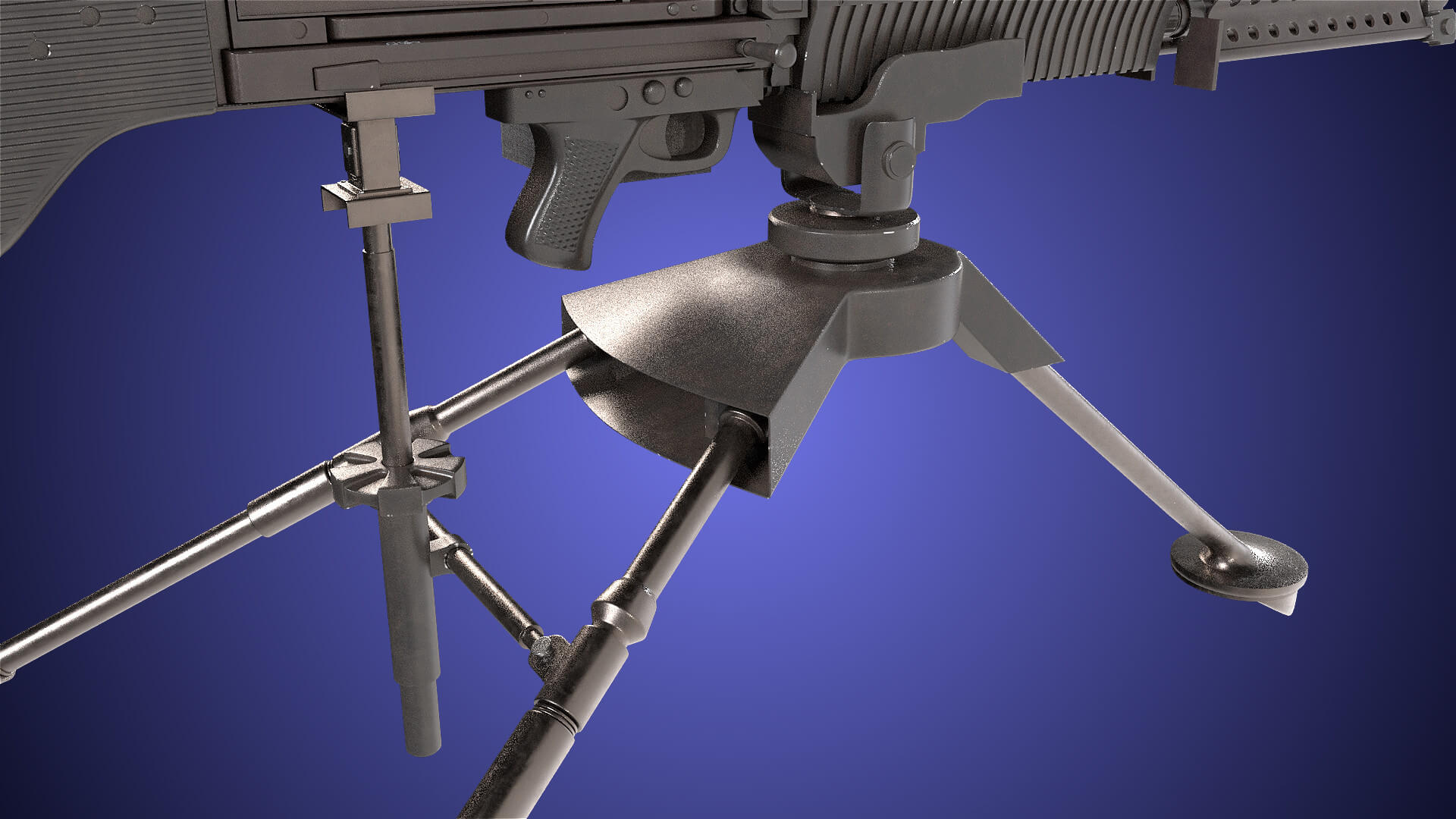 M60 Machine Gun All PBR Unity UE Textures Included - 3D Model by Eight ...