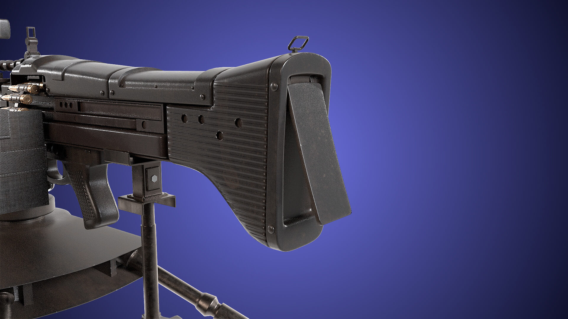 M60 Machine Gun All PBR Unity UE Textures Included - 3D Model by Eight ...