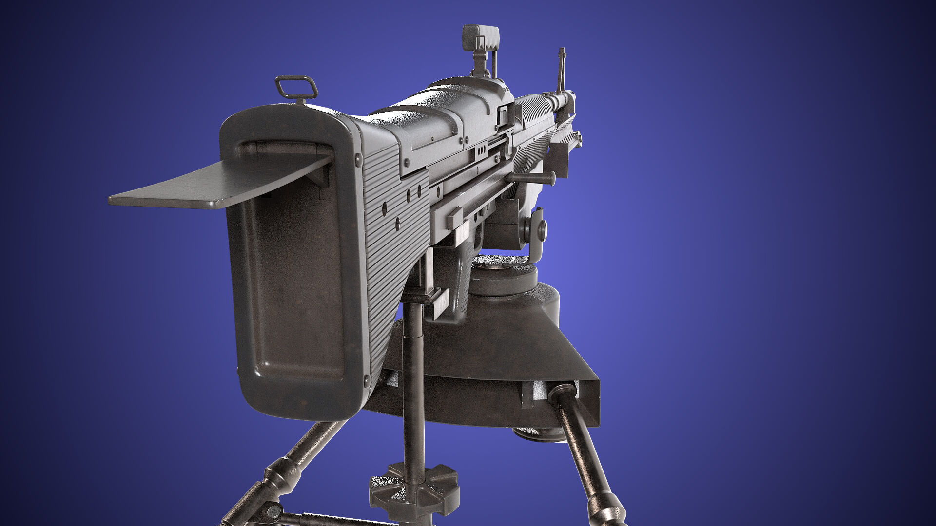 M60 Machine Gun All PBR Unity UE Textures Included - 3D Model by Eight ...