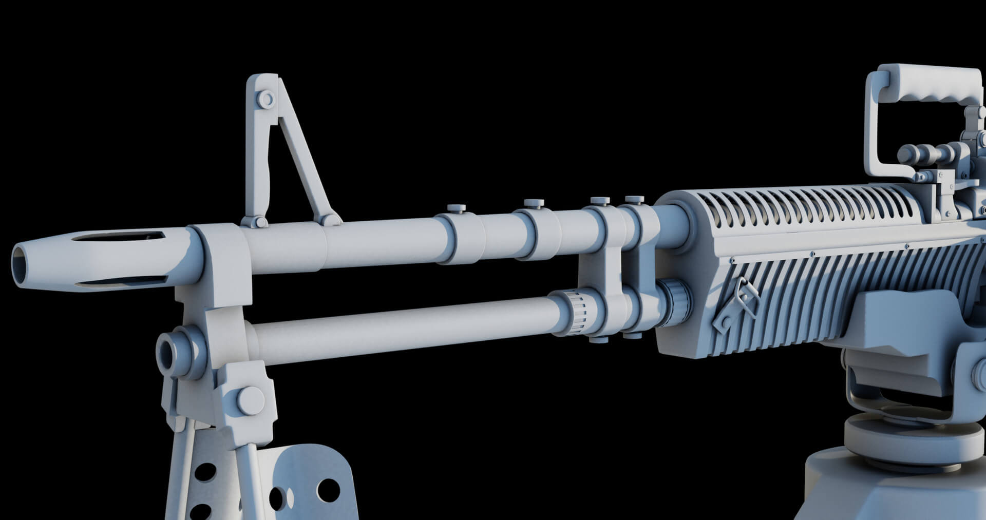 M60 Machine Gun All PBR Unity UE Textures Included - 3D Model by Eight ...