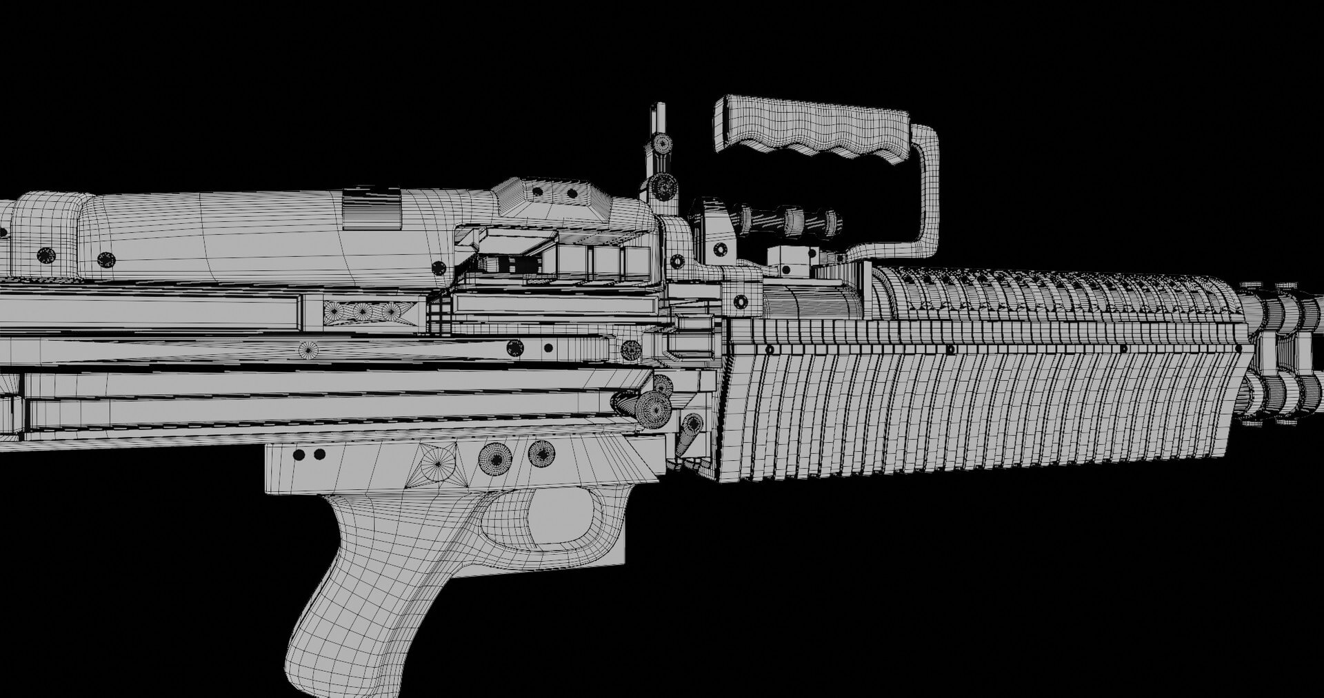 M60 Machine Gun All PBR Unity UE Textures Included - 3D Model by Eight Vertex