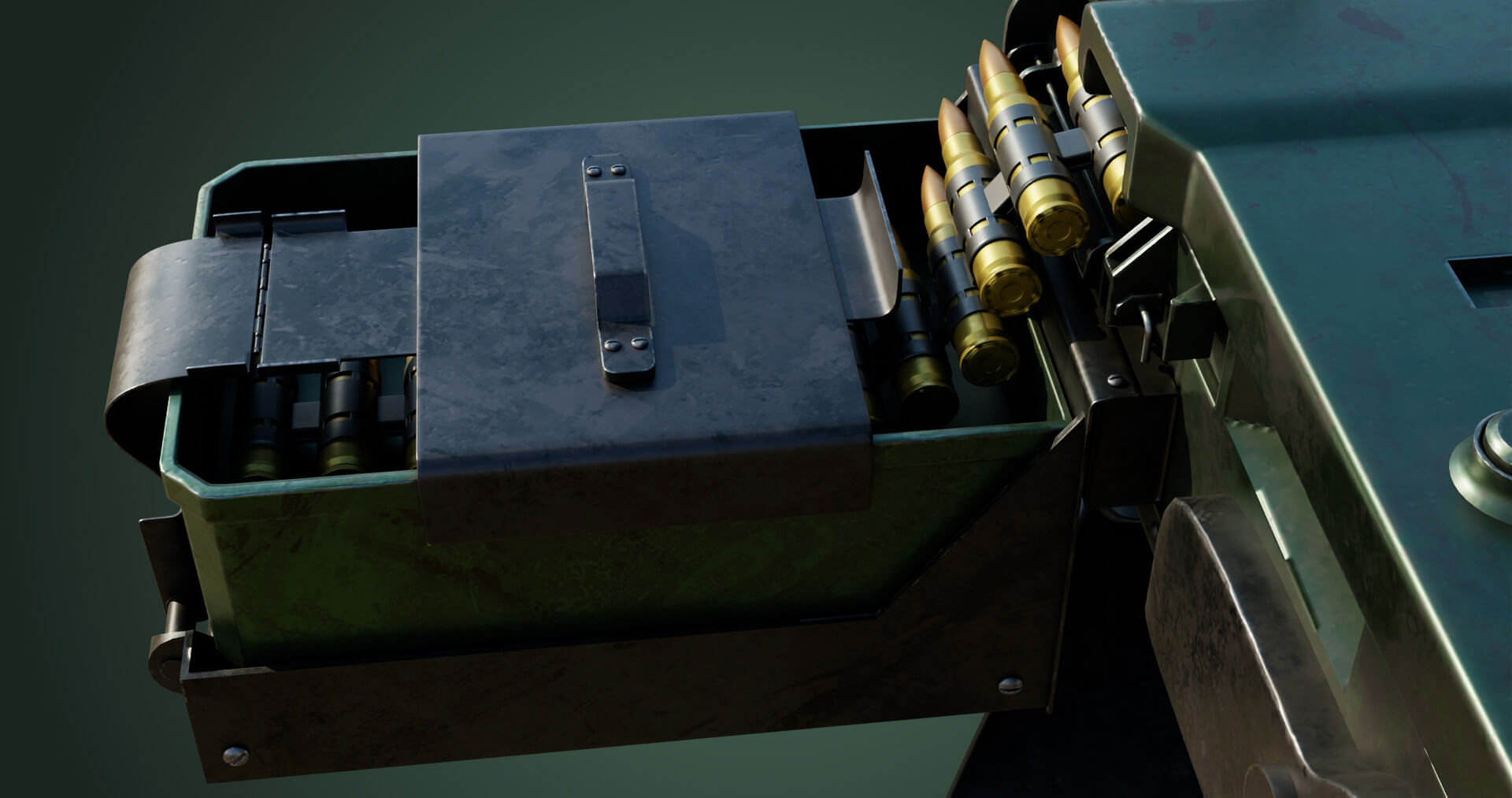 M2 Browning Machine Gun All PBR Unity UE Textures Included - 3D Model ...