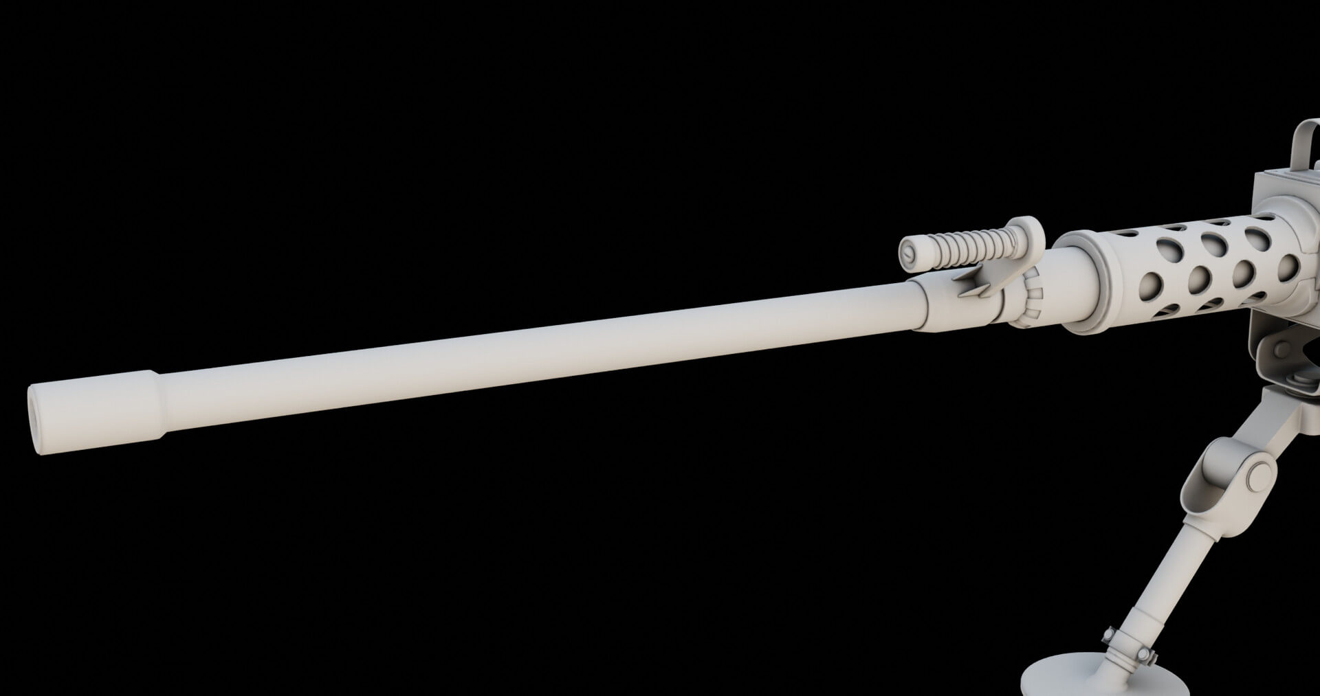 M2 Browning Machine Gun All PBR Unity UE Textures Included - 3D Model ...