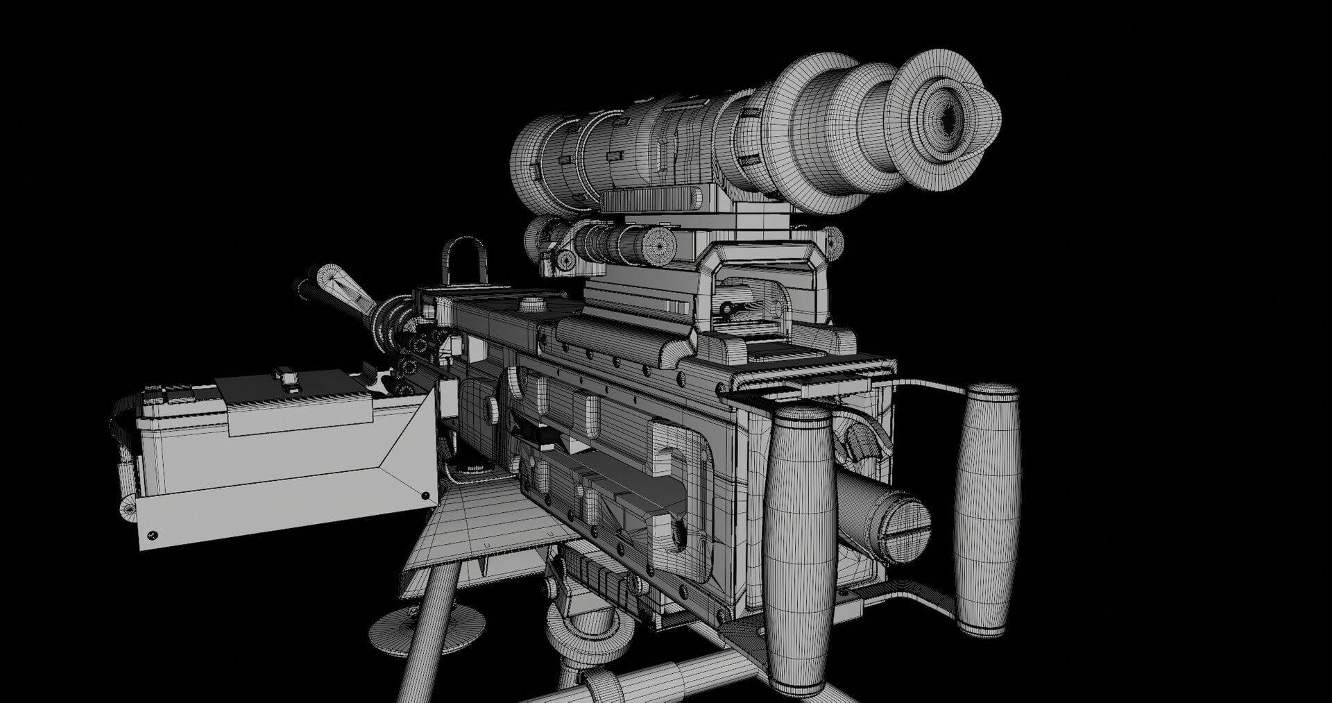 M2 Browning Machine Gun All PBR Unity UE Textures Included - 3D Model ...