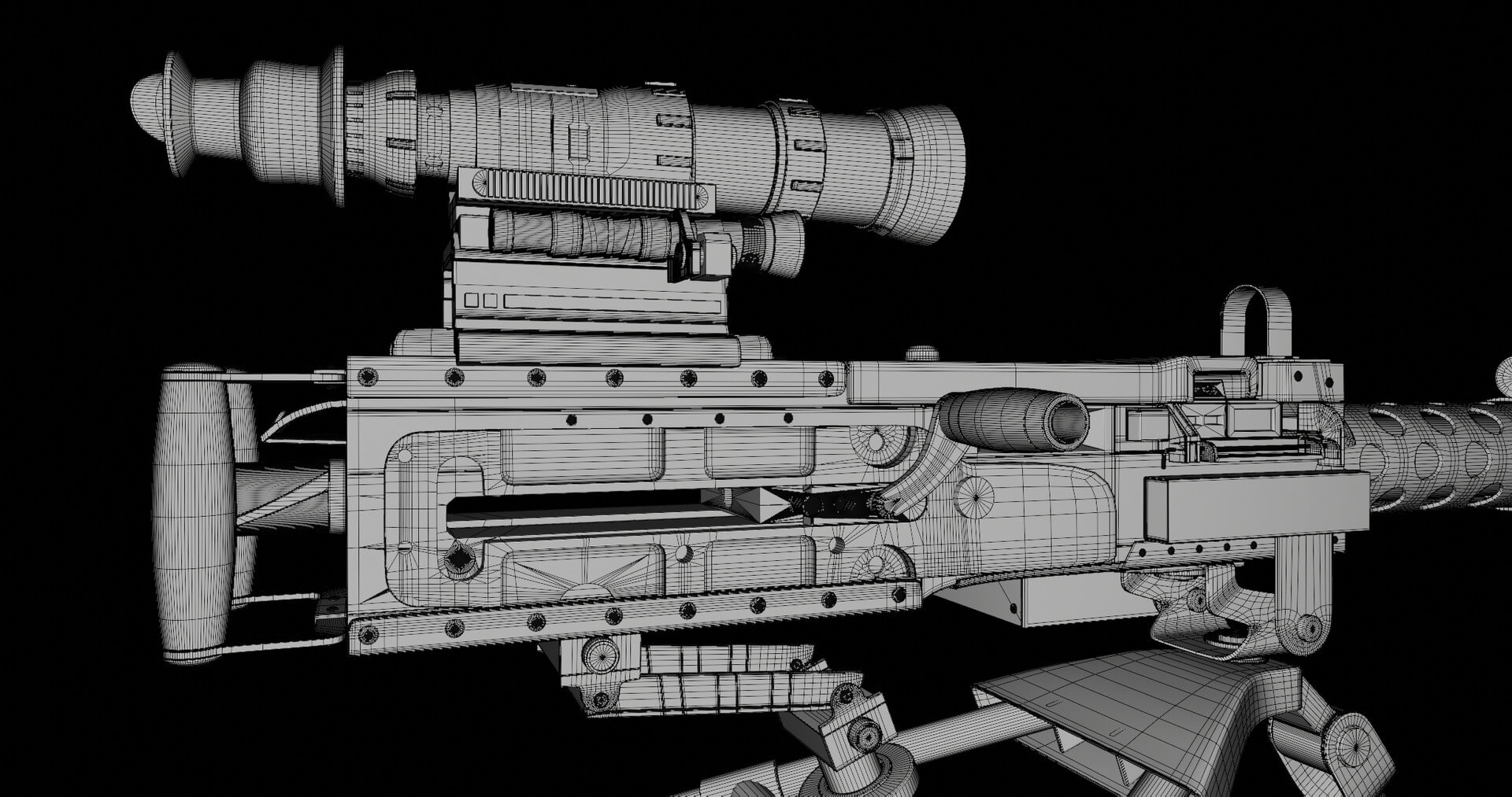 M2 Browning Machine Gun All PBR Unity UE Textures Included - 3D Model ...