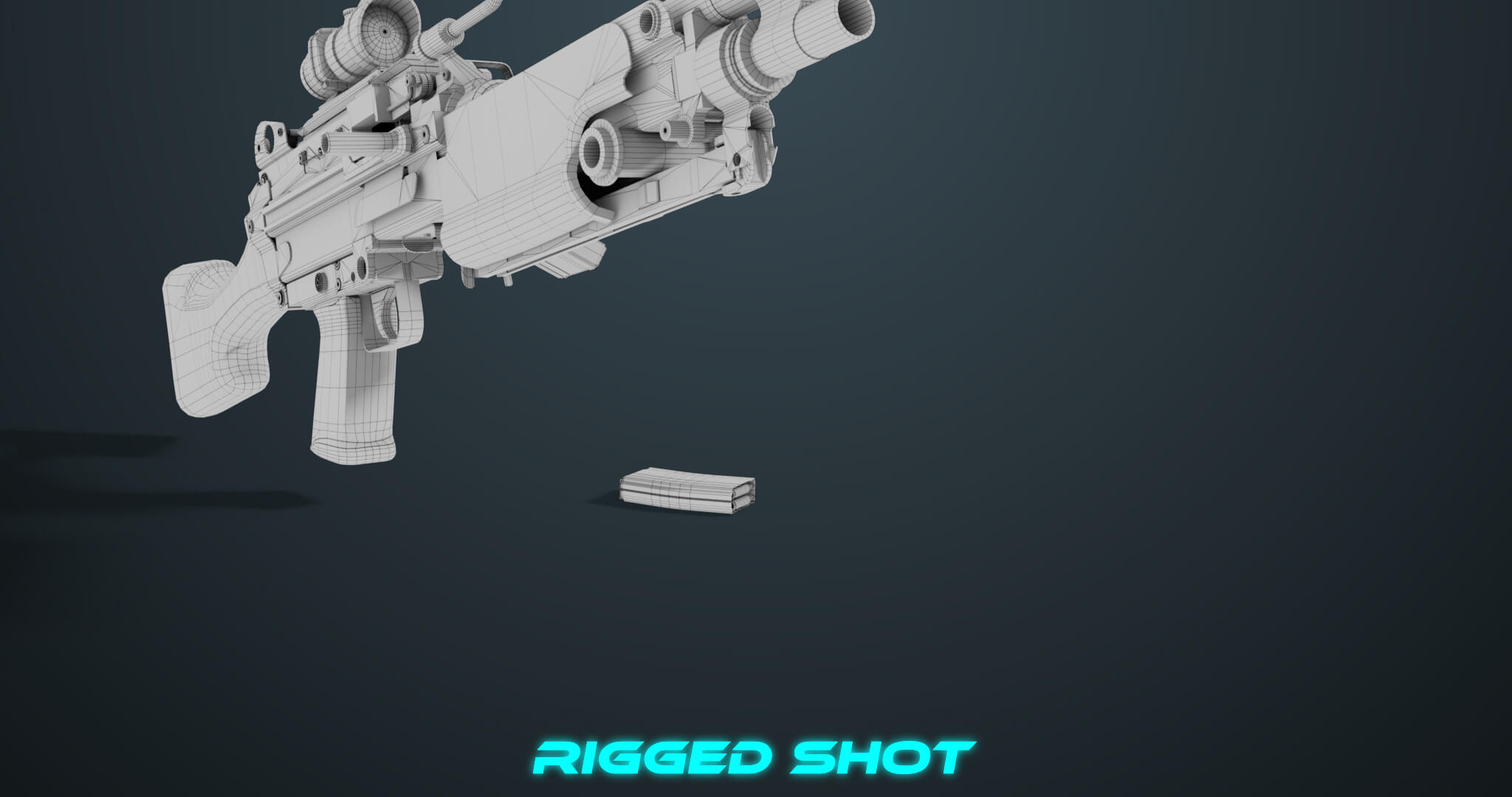 Machine Gun 07 All PBR Unity UE Textures Included - 3D Model by Eight ...