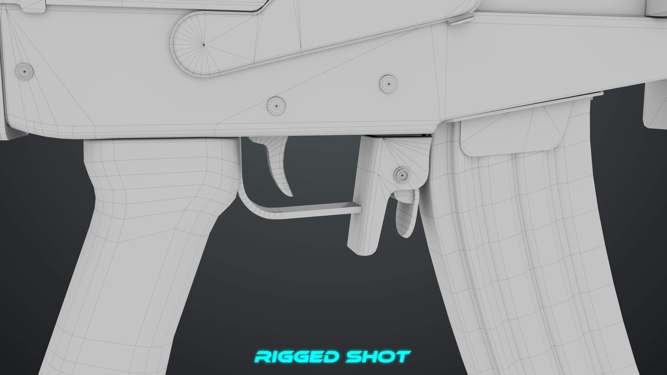 Machine Gun 13 Metal All PBR Unity UE Textures - 3D Model by Eight Vertex