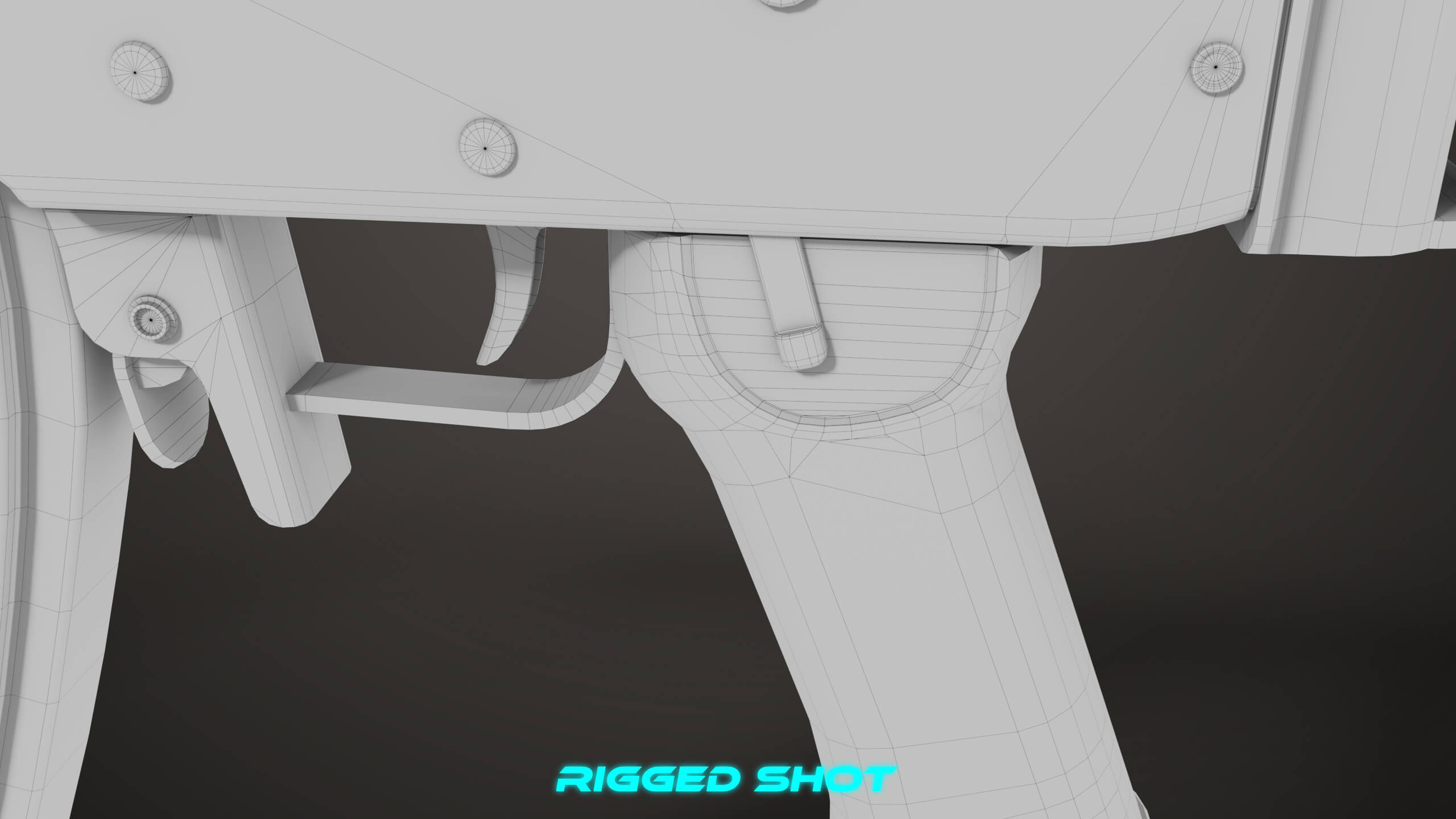 Machine Gun 13 Wood Handle All PBR Unity UE Textures - 3D Model by ...