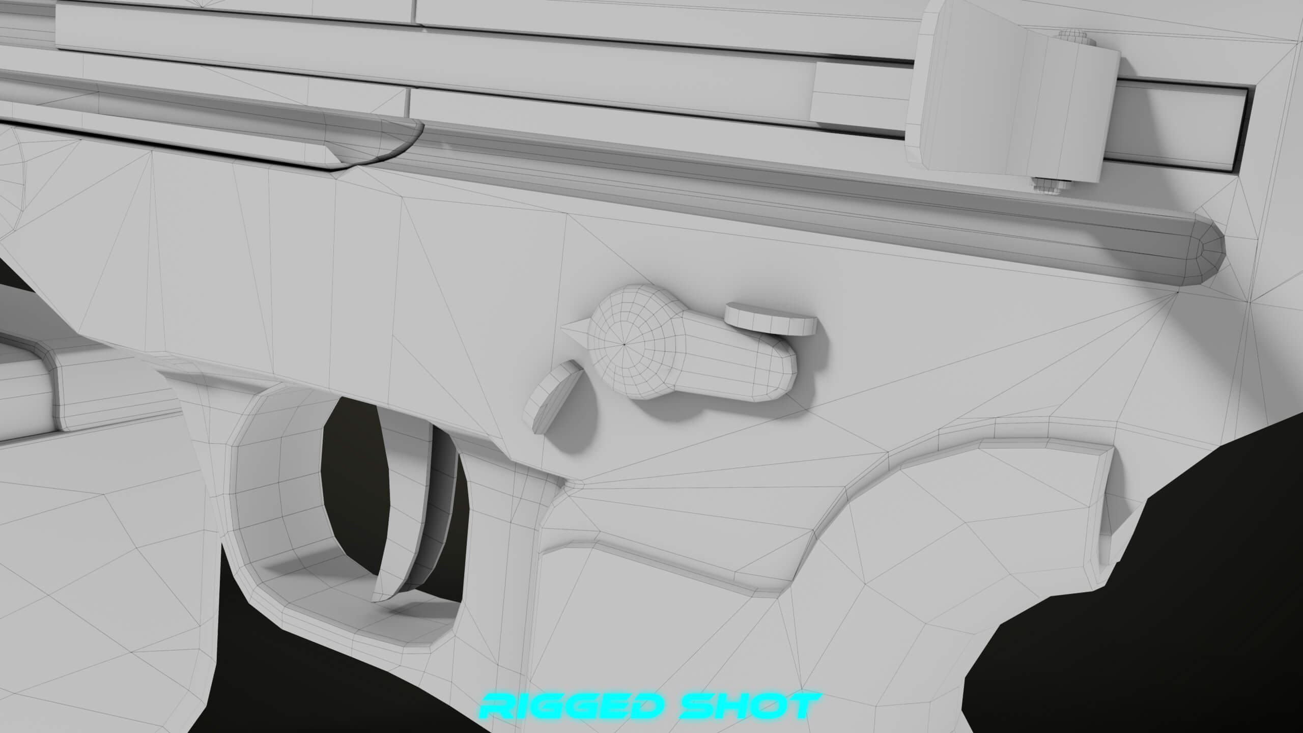 Machine Gun 14 Military Green All PBR Unity UE - 3D Model by Eight Vertex