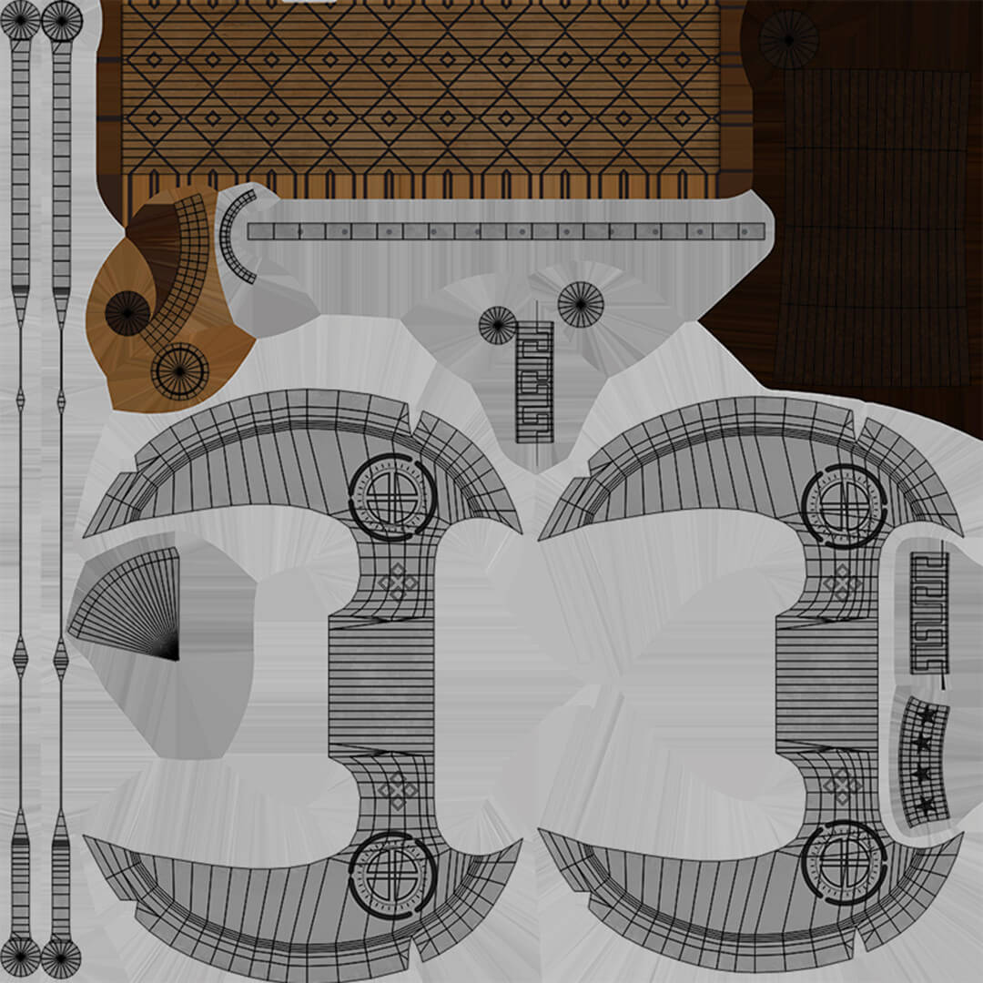 Medieval Battle Axe 01 Silver All PBR Unity UE Textures - 3D Model by ...