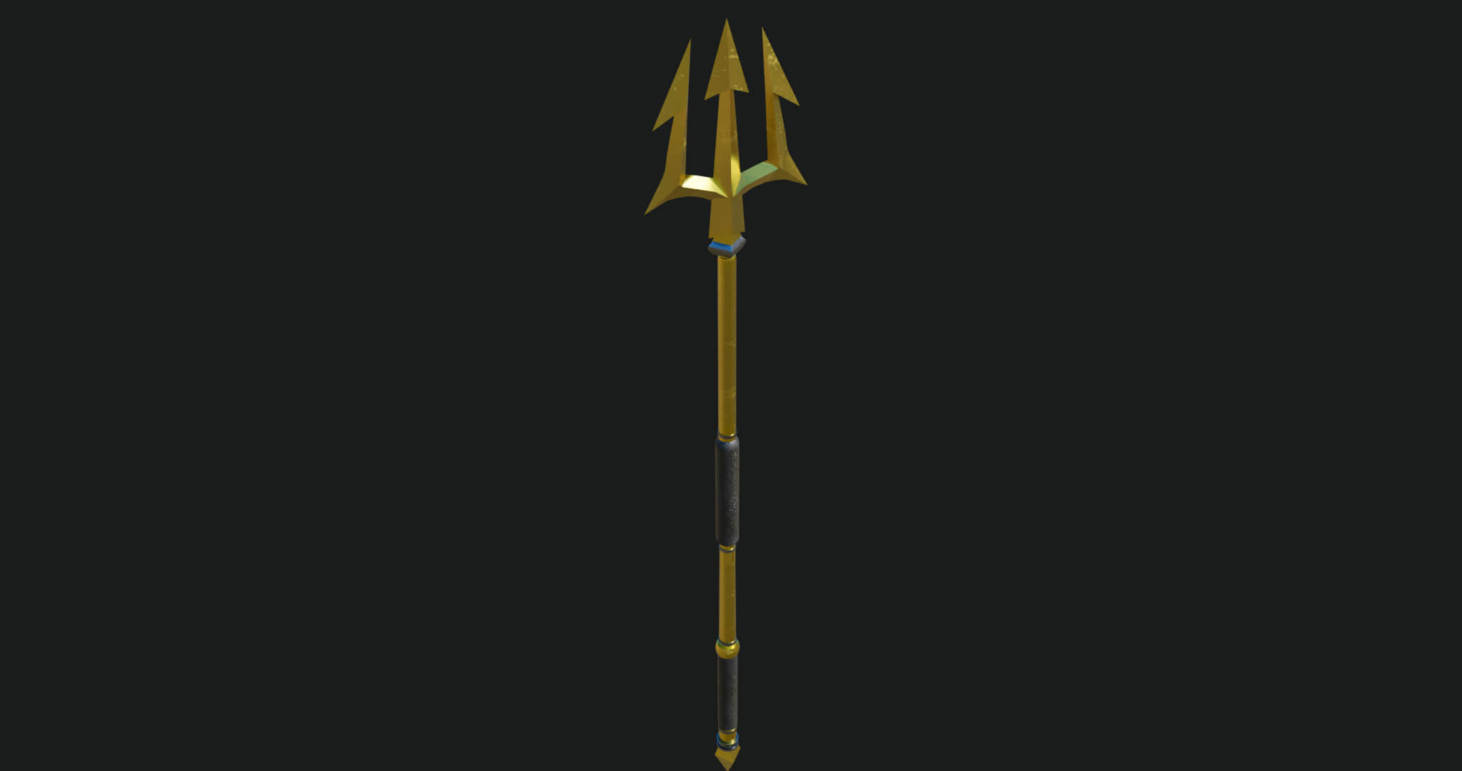 Gold Trident Weapon