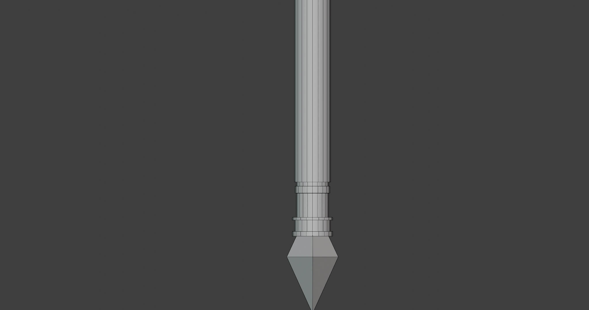 Medieval Trident 01 Gold - 3D Model by Eight Vertex