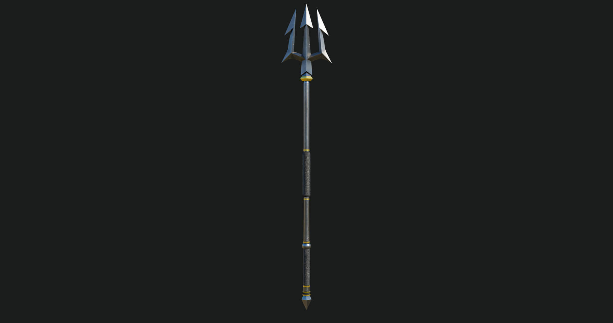Medieval Trident 01 Sliver - 3D Model by Eight Vertex