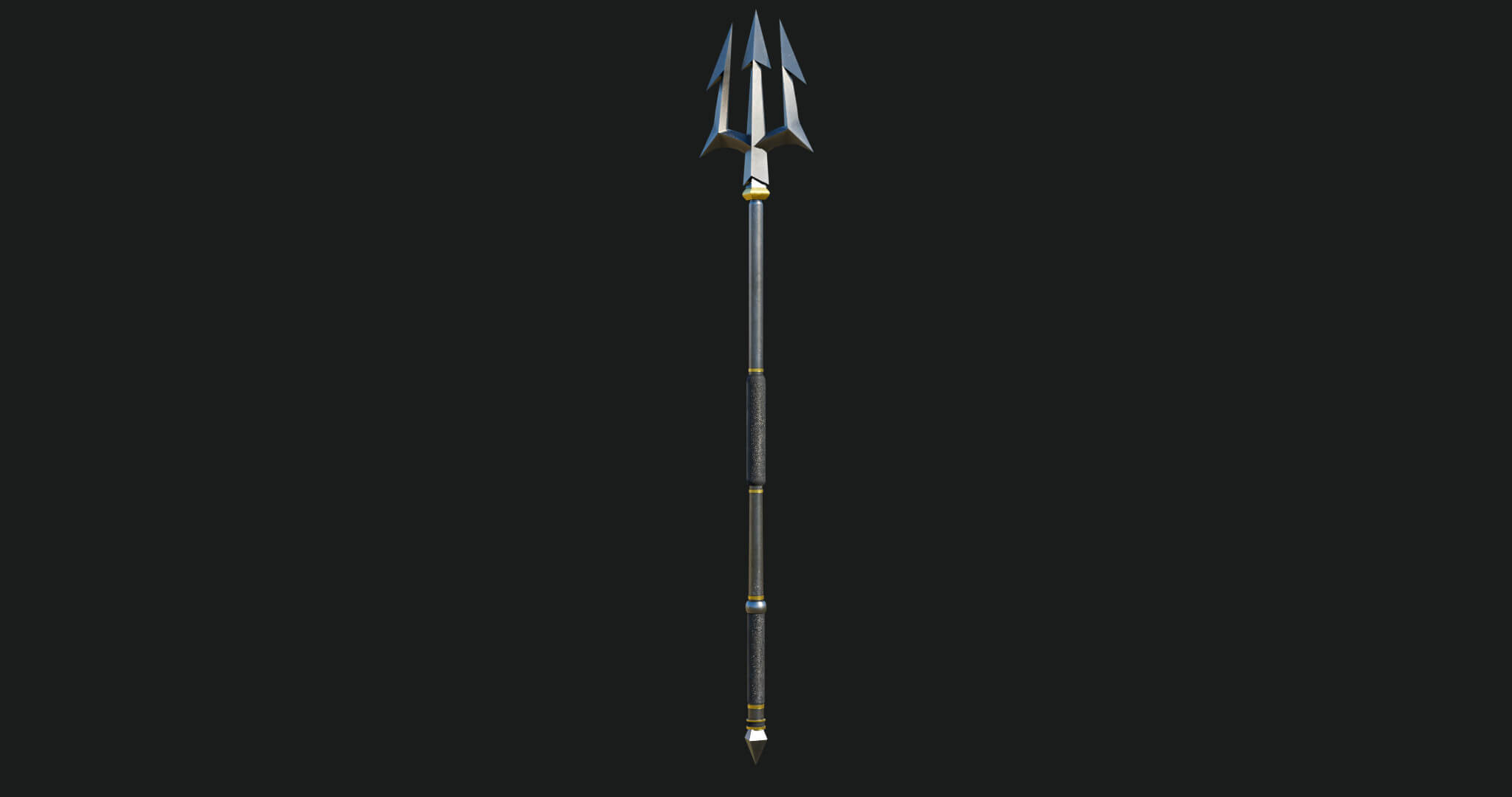 Medieval Trident 01 Sliver - 3D Model by Eight Vertex
