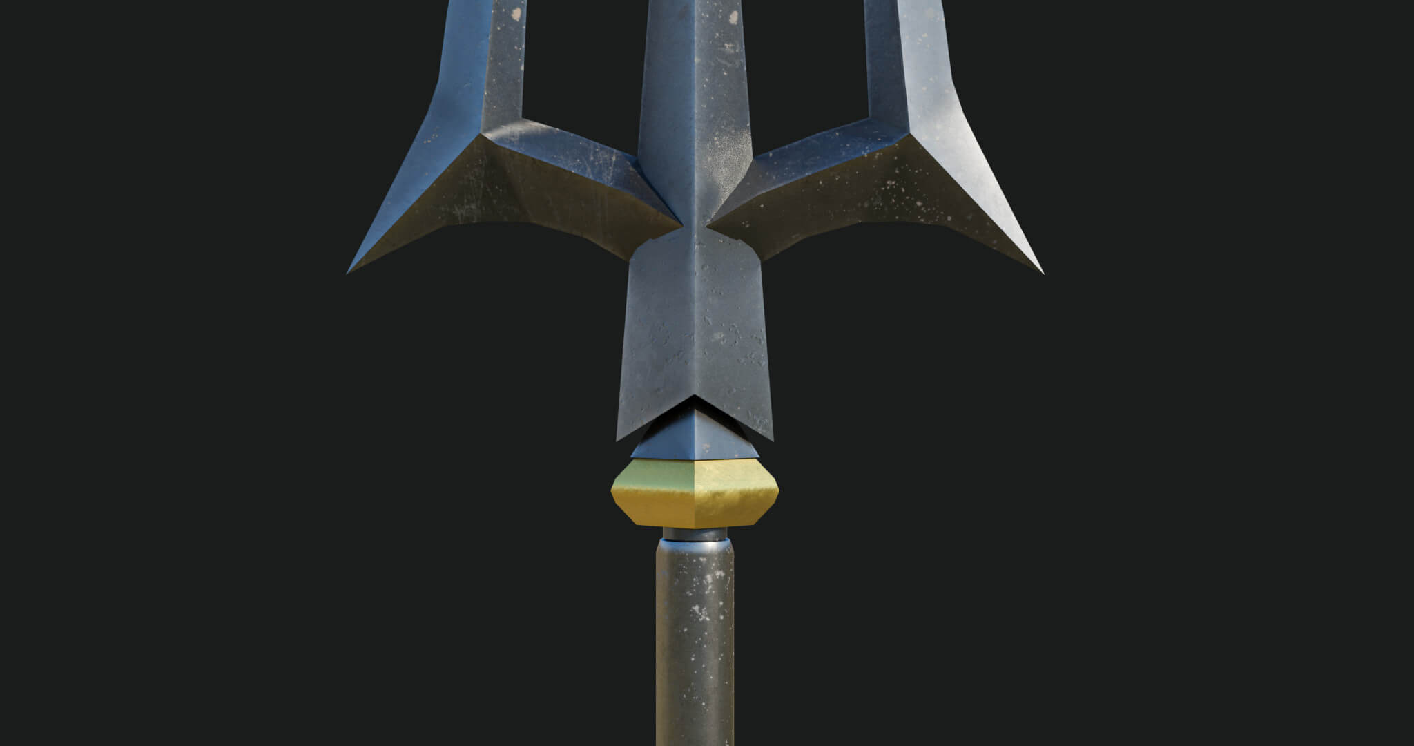 Medieval Trident 01 Sliver - 3D Model by Eight Vertex