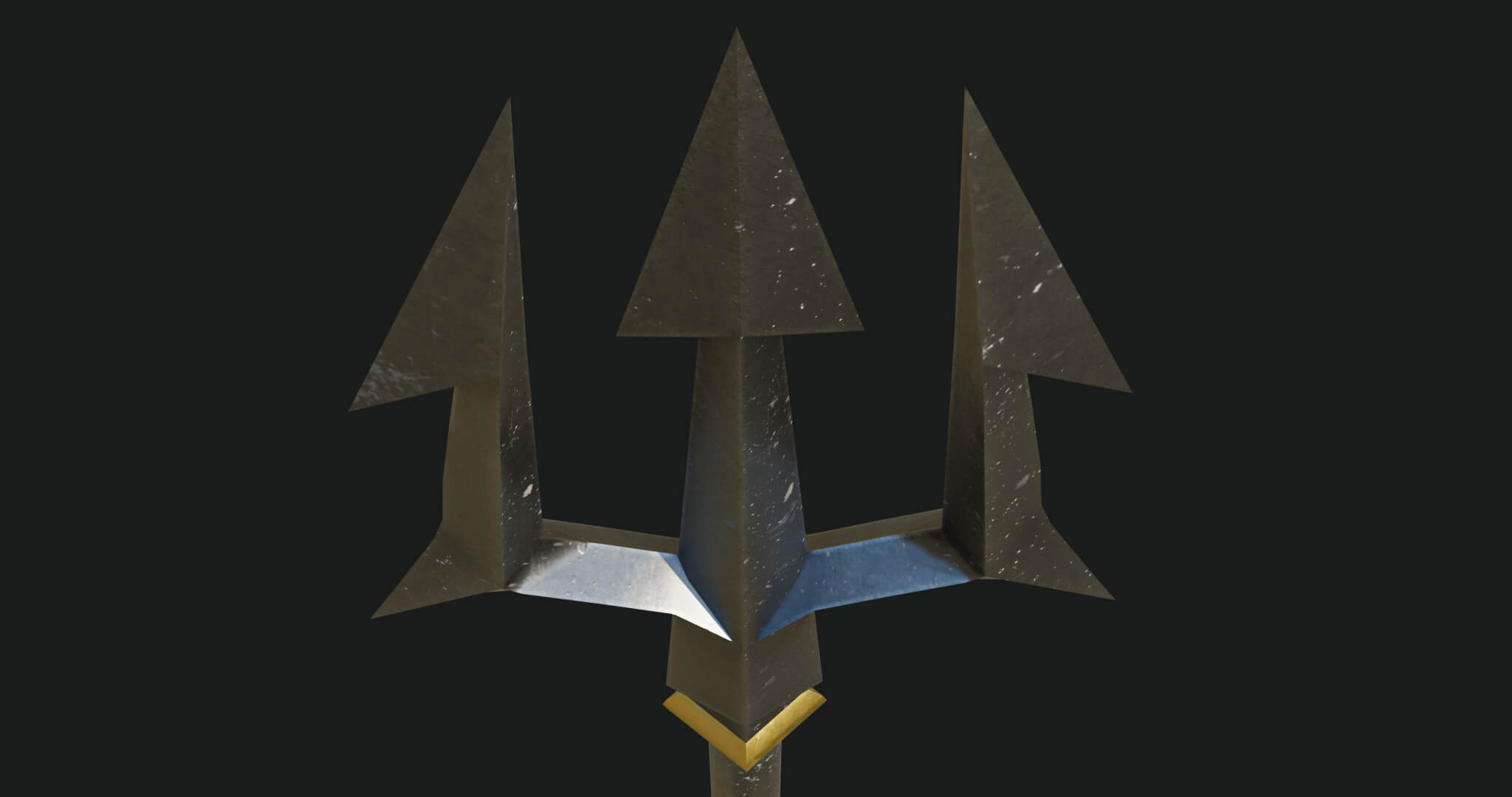 Medieval Trident 01 Sliver - 3D Model by Eight Vertex