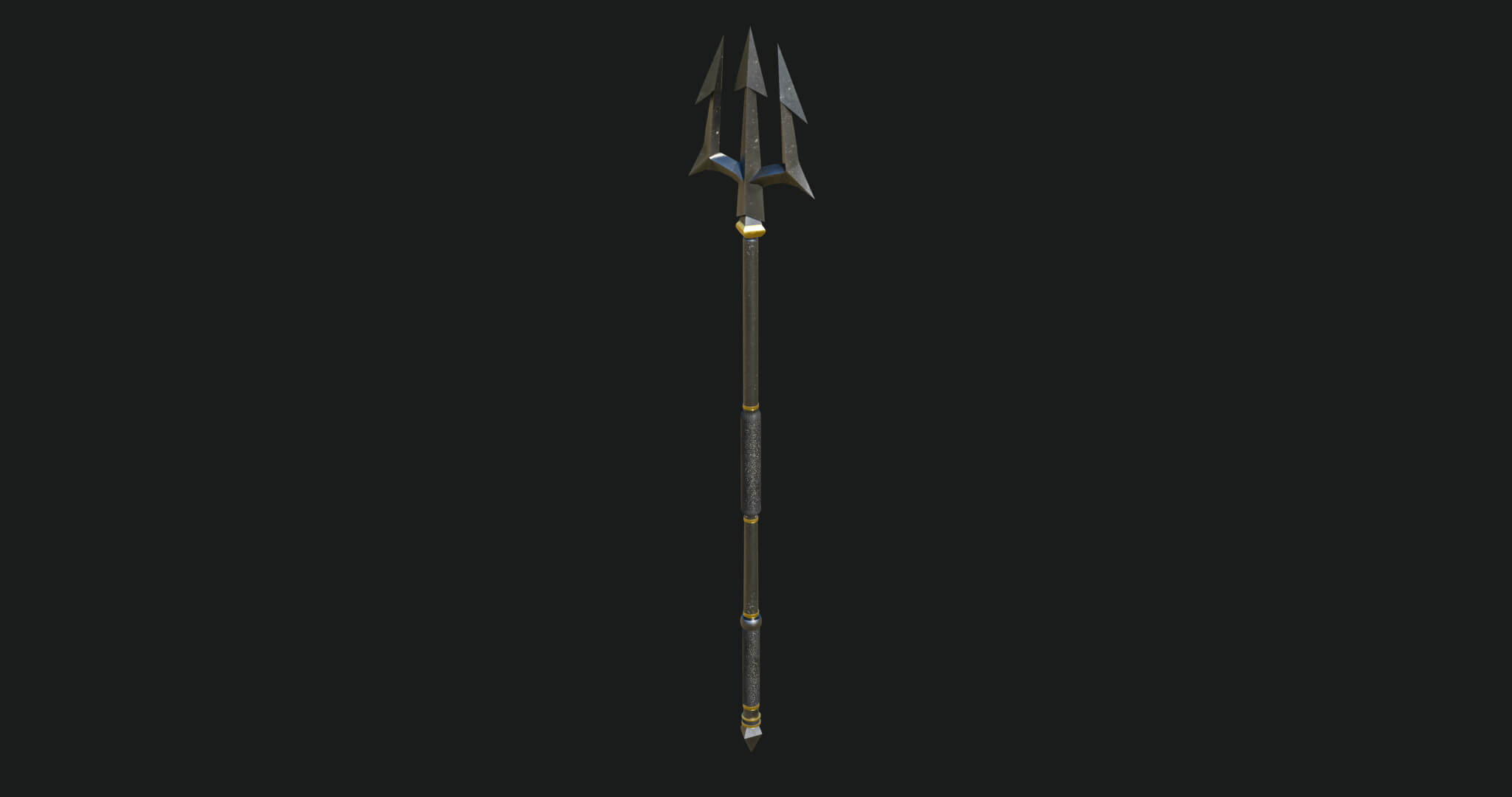 Medieval Trident 01 Sliver - 3D Model by Eight Vertex