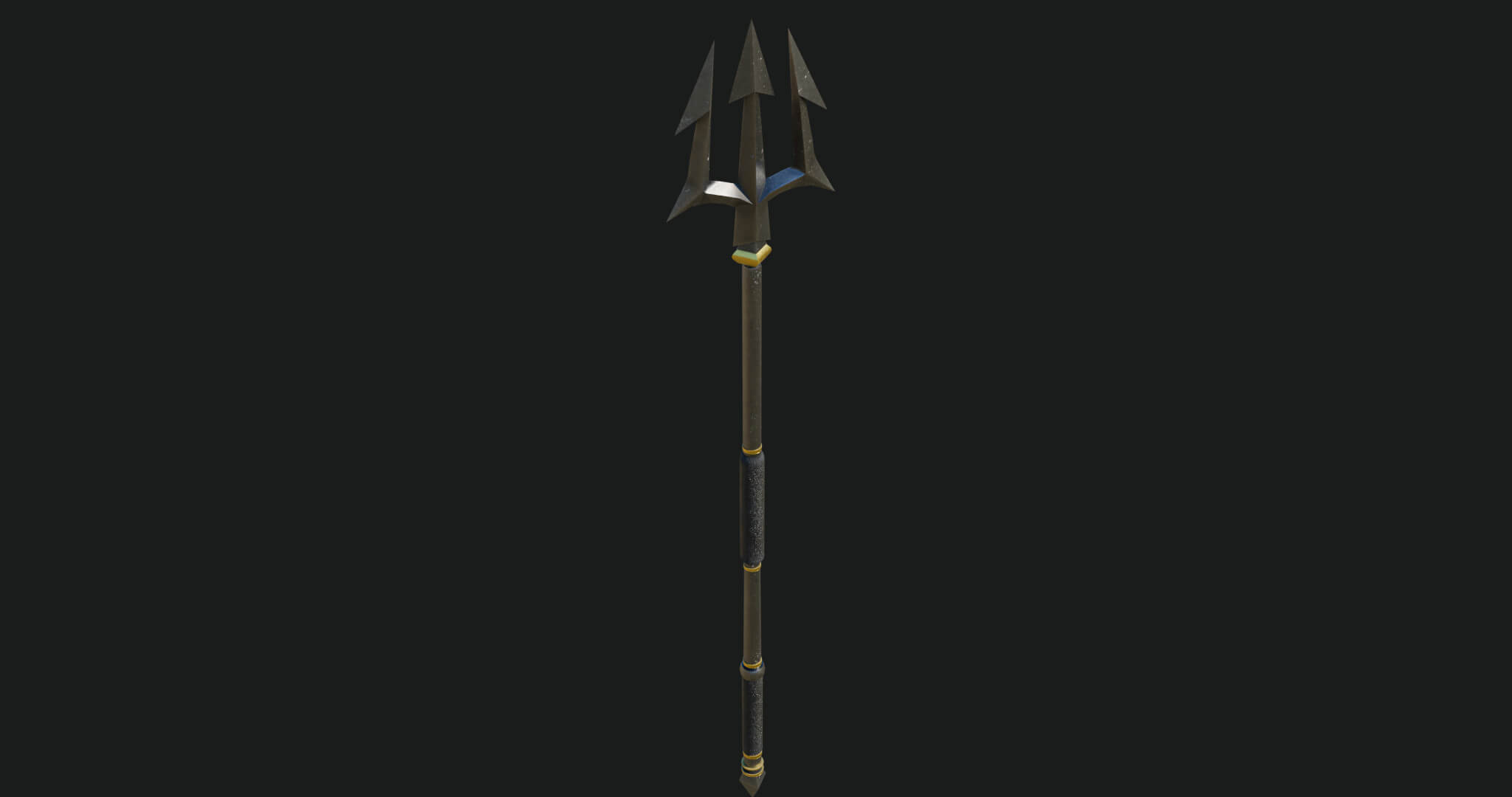 Medieval Trident 01 Sliver - 3D Model by Eight Vertex