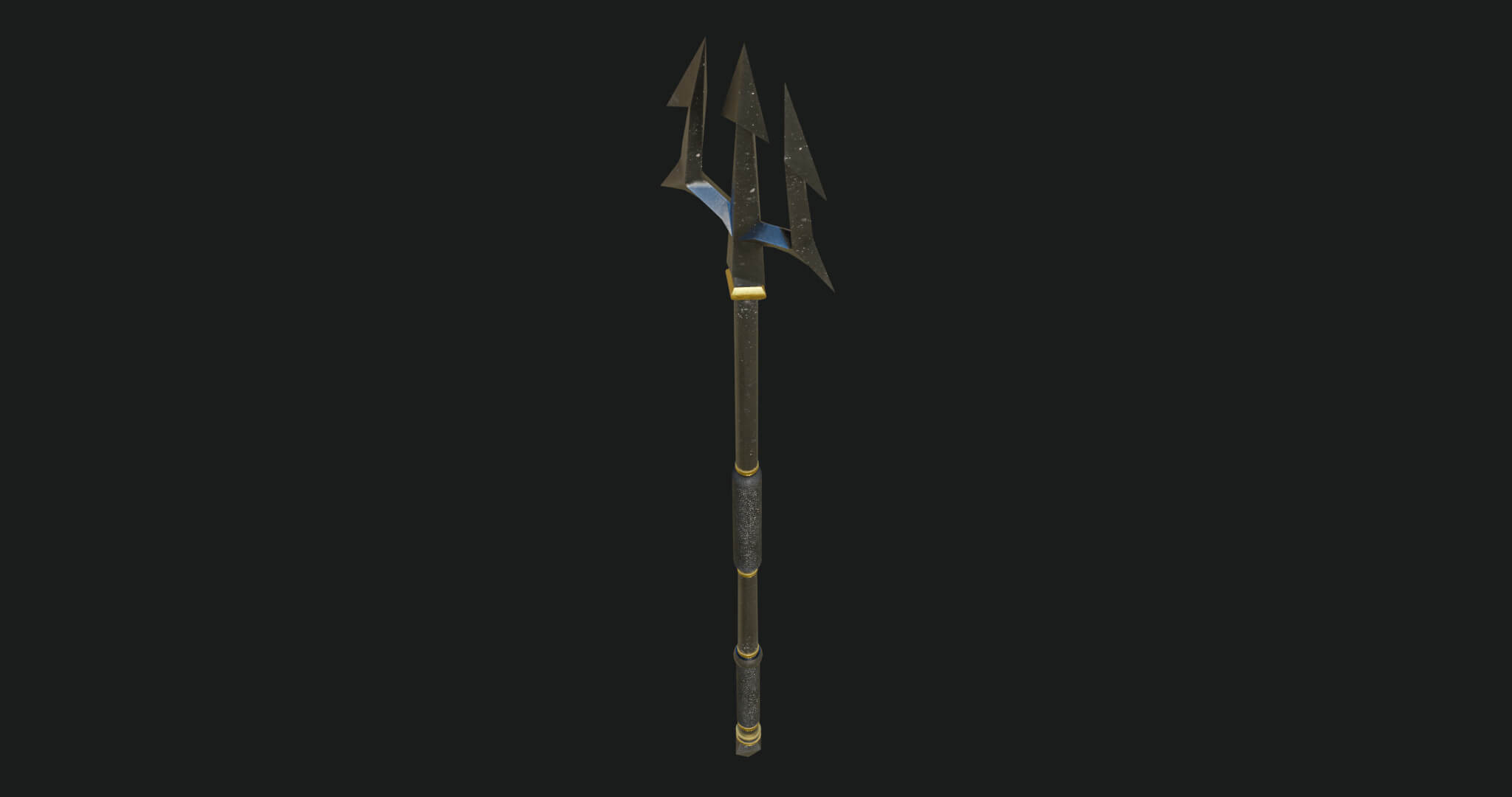 Medieval Trident 01 Sliver - 3D Model by Eight Vertex