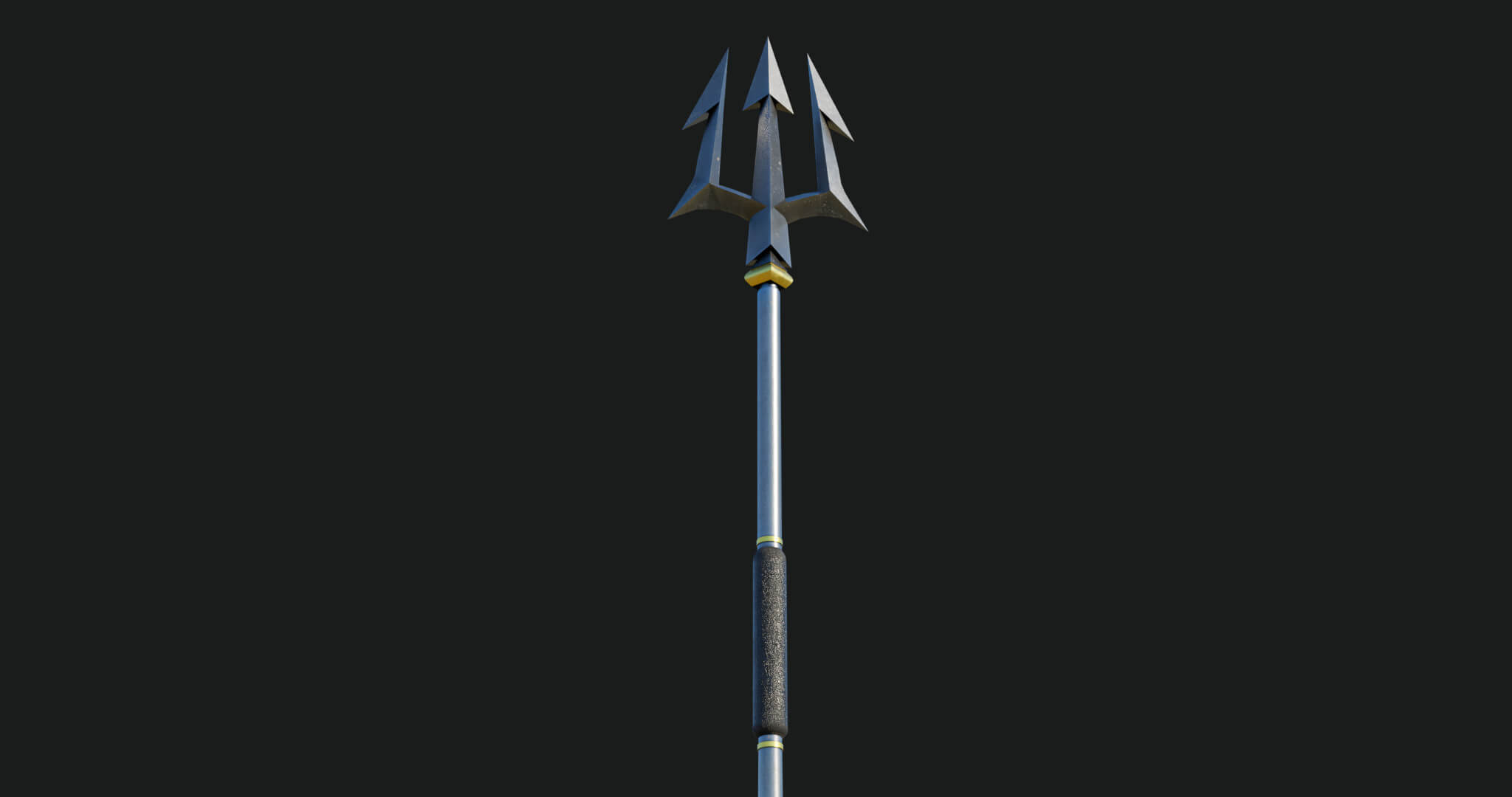Medieval Trident 01 Sliver - 3D Model by Eight Vertex