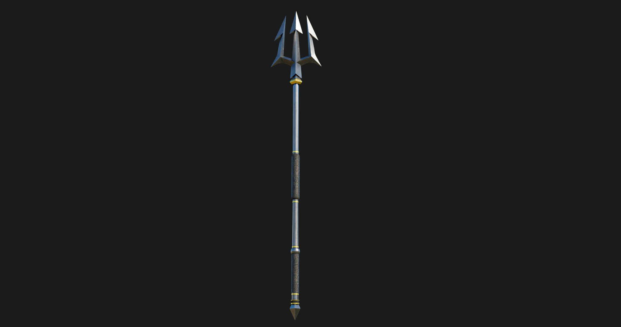 Medieval Trident 01 Sliver - 3D Model by Eight Vertex