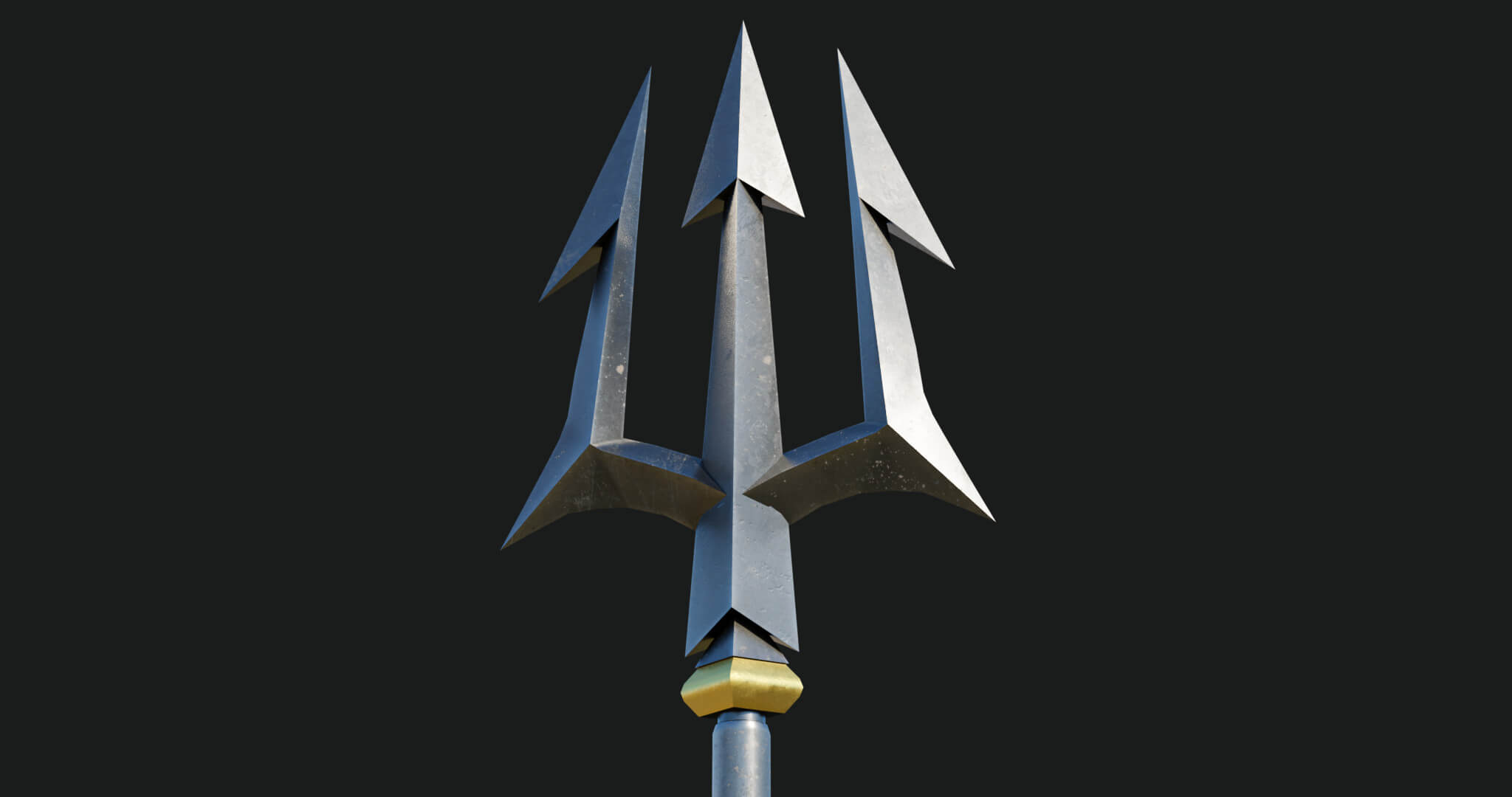 Medieval Trident 01 Sliver - 3D Model by Eight Vertex